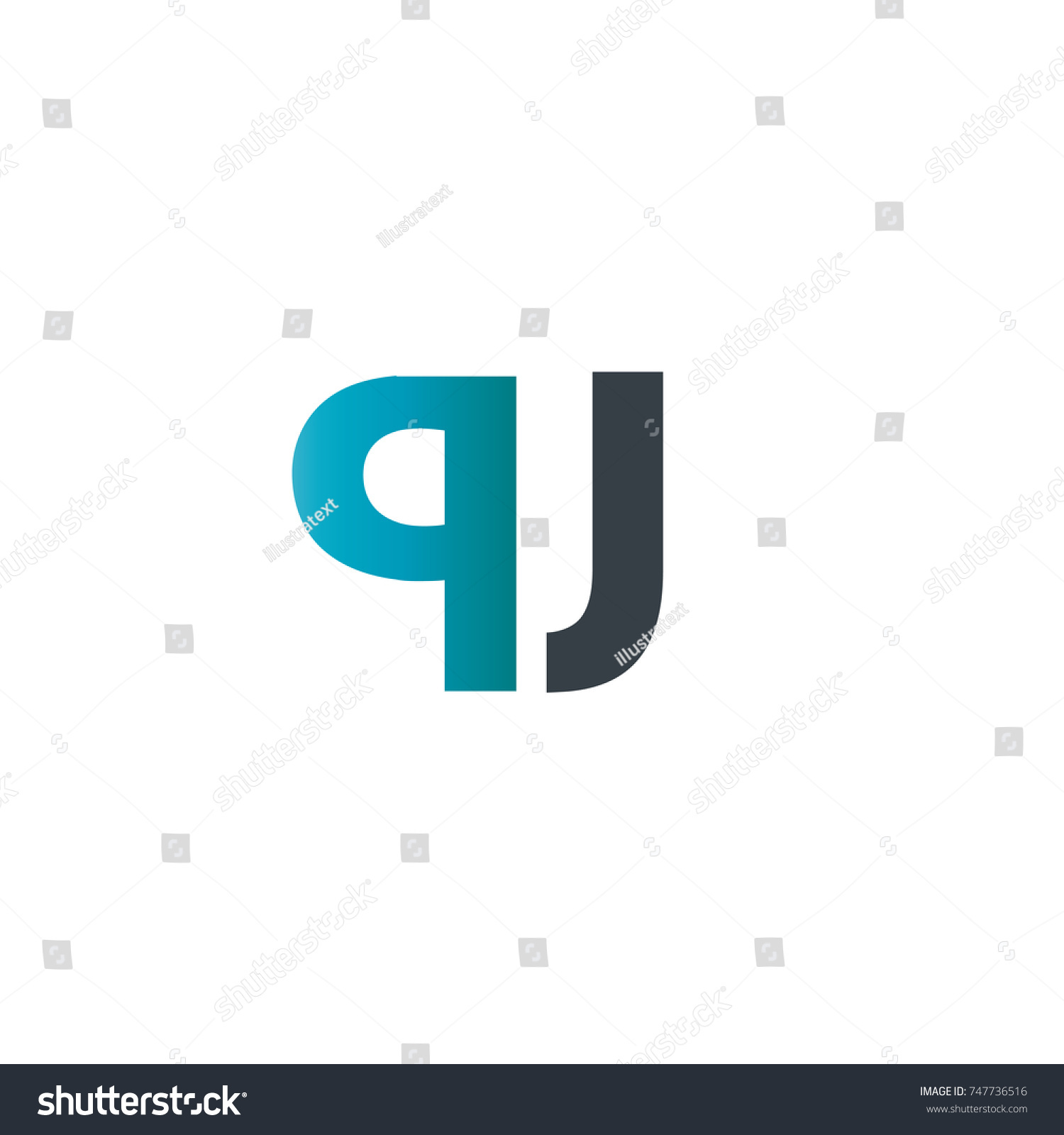Initial Letter Pj Design Logo Stock Vector (Royalty Free) 747736516 ...