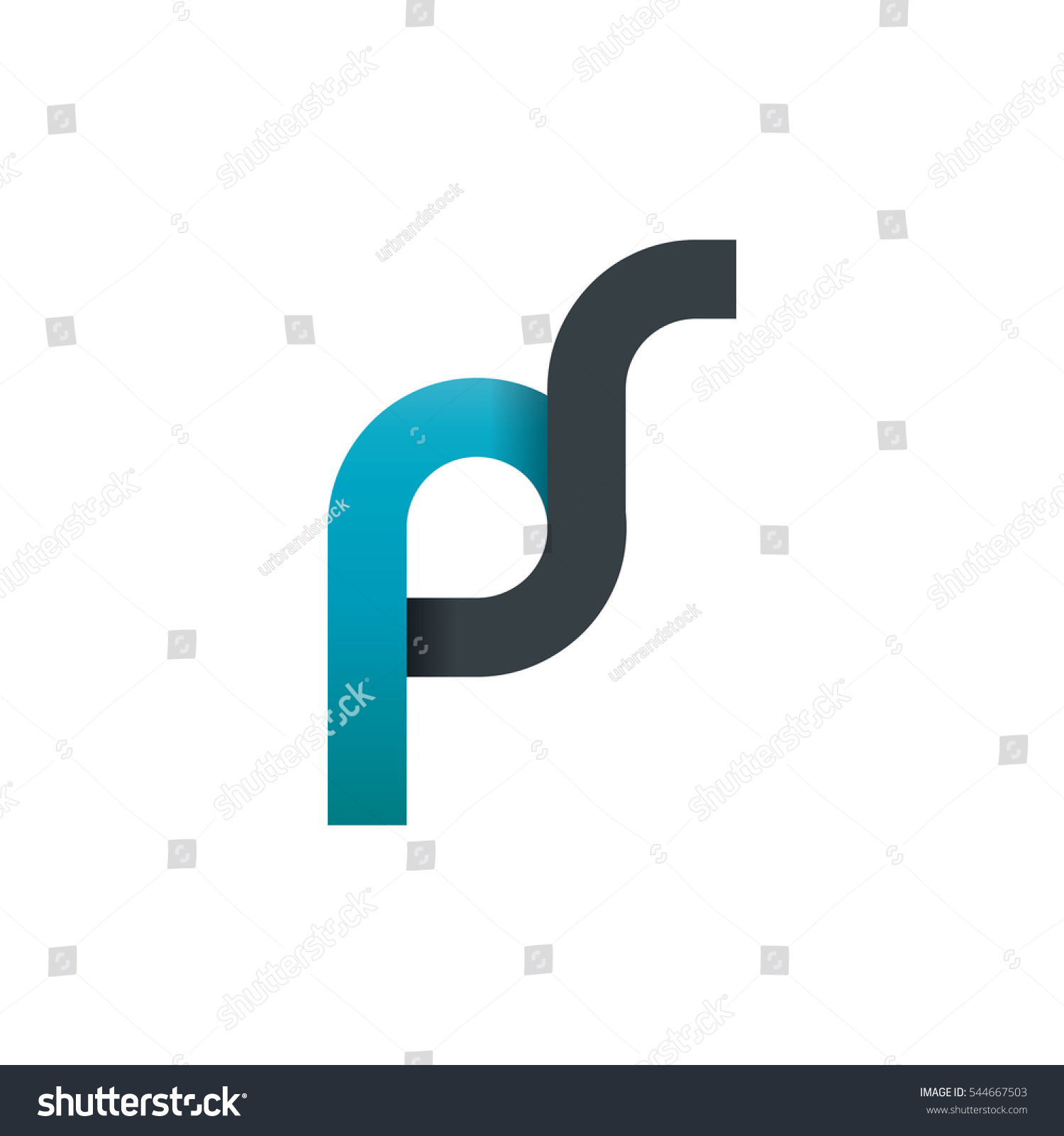 Initial Letter Ps Pr Logo Stock Vector (Royalty Free) 544667503 ...