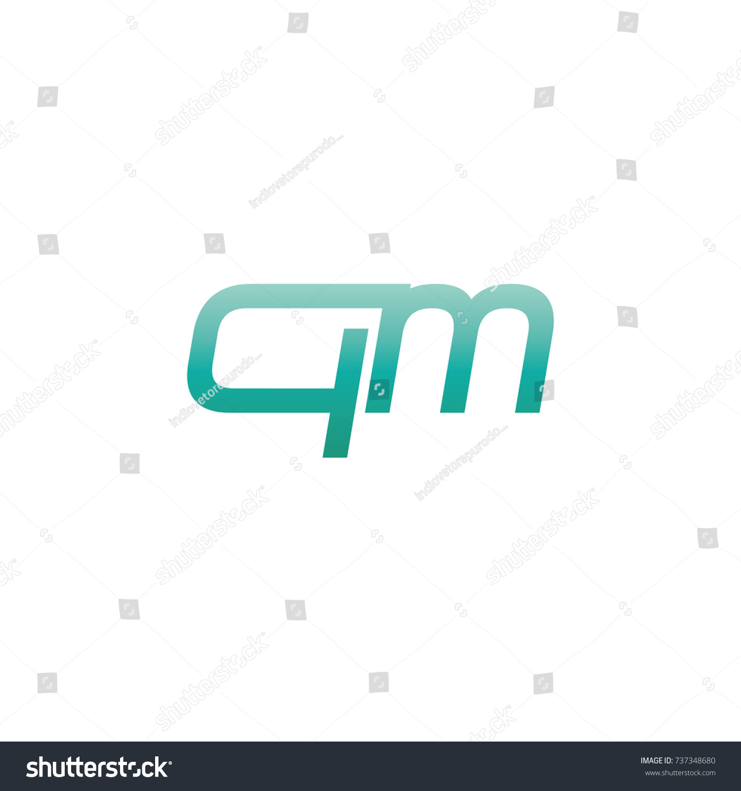 Initial Letter Qm Thin Logo Design 库存矢量图（免版税）737348680 | Shutterstock