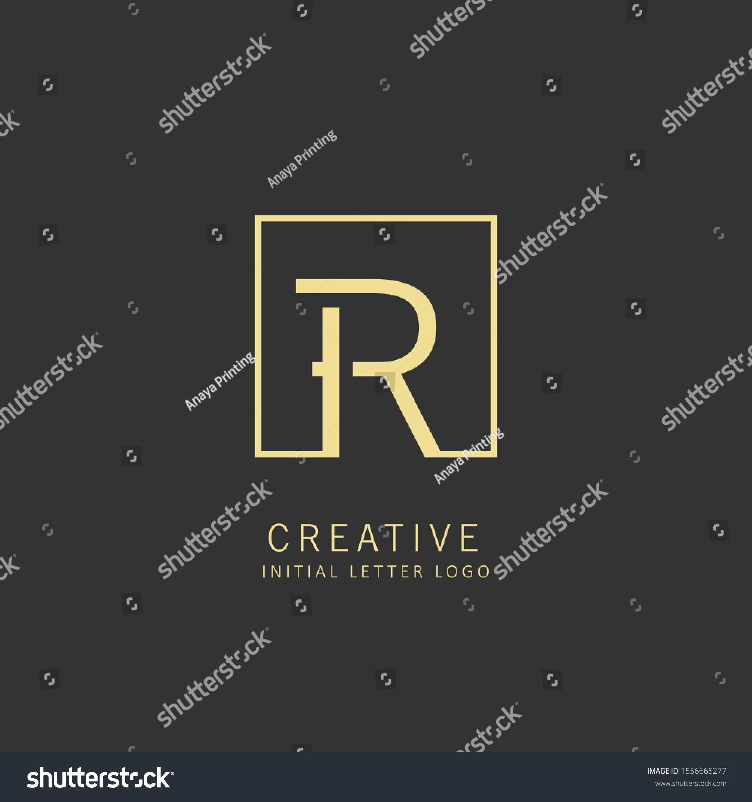 Initial Letter R Logo Design Vector Stock Vector (Royalty Free) 1556665277