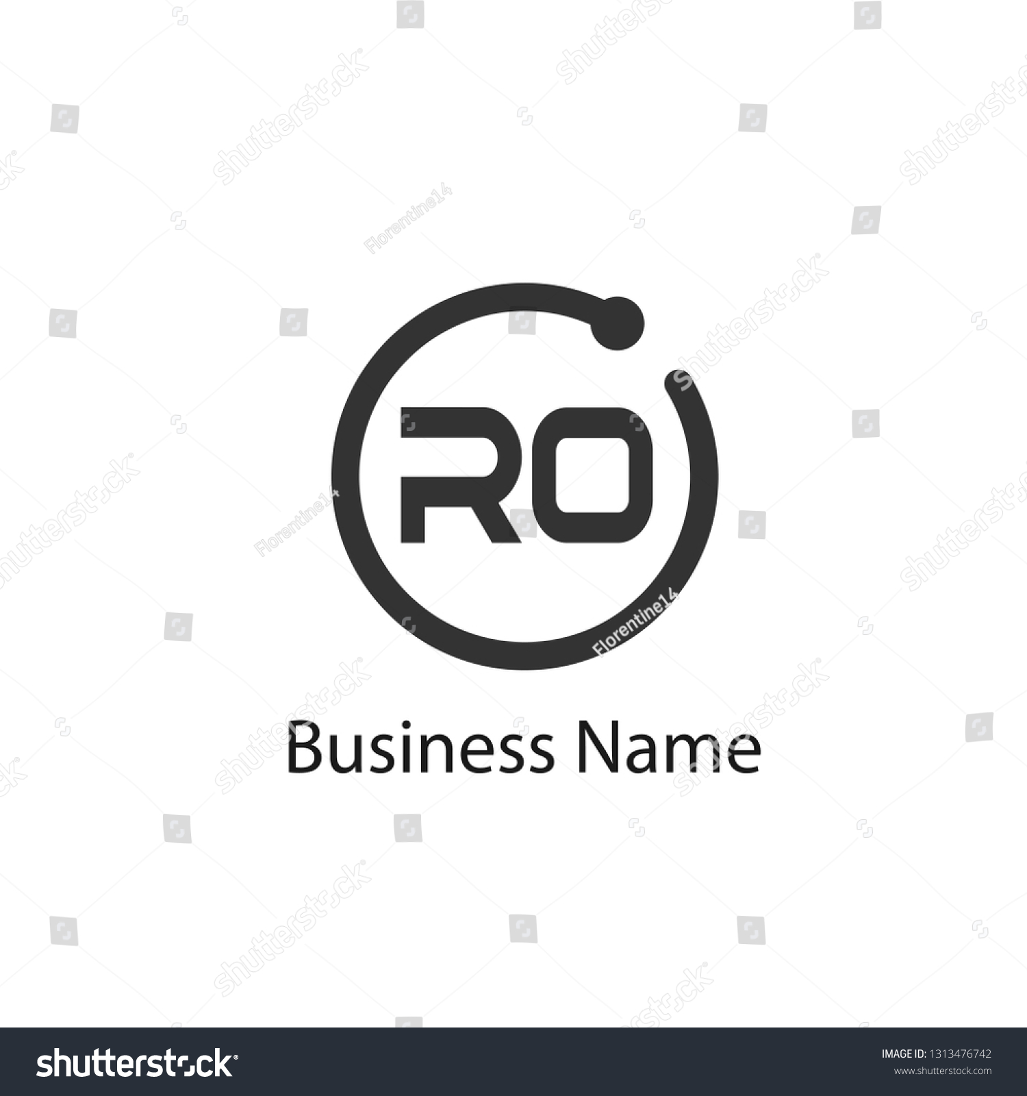 Initial Letter Ro Logo Template Design Stock Vector (Royalty Free ...