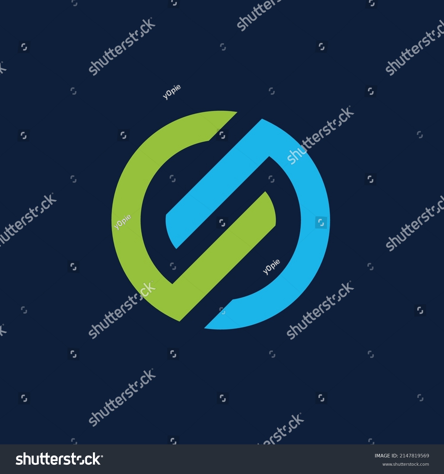 Initial Letter S Circle Vector Logo Stock Vector (Royalty Free ...