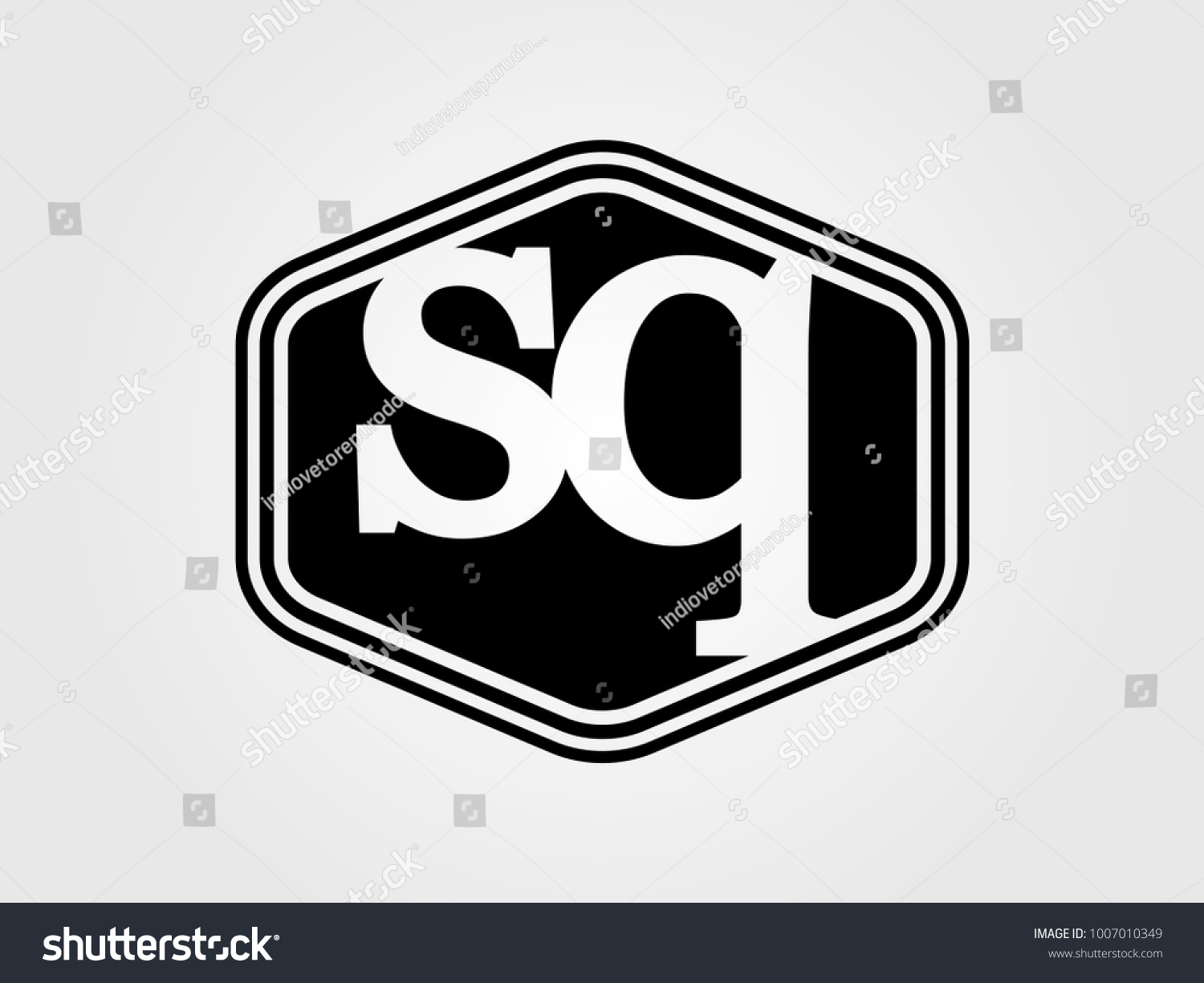 Initial Letter Sq Lowercase Logo Minimalist Stock Vector (Royalty Free ...