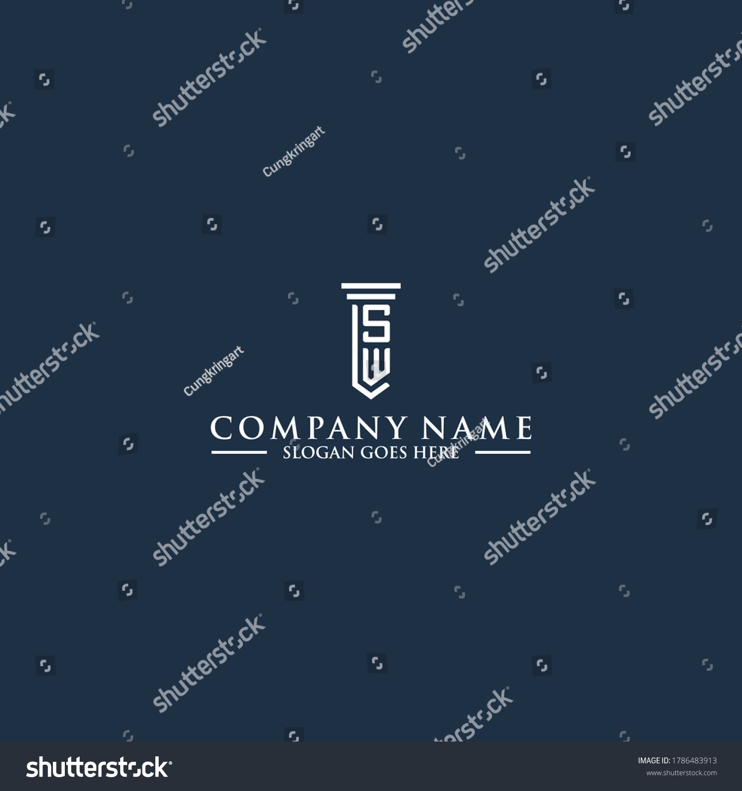 Initial Letter Swl Logo Design Template Stock Vector (Royalty Free ...
