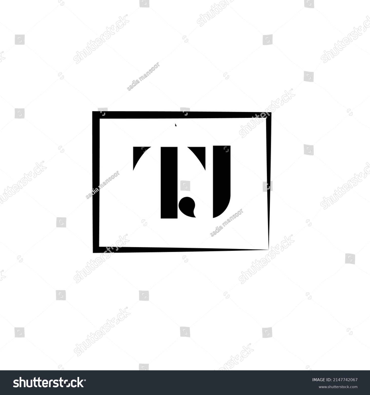 Initial Letter Tj Logo Design Stock Vector (Royalty Free) 2147742067 ...