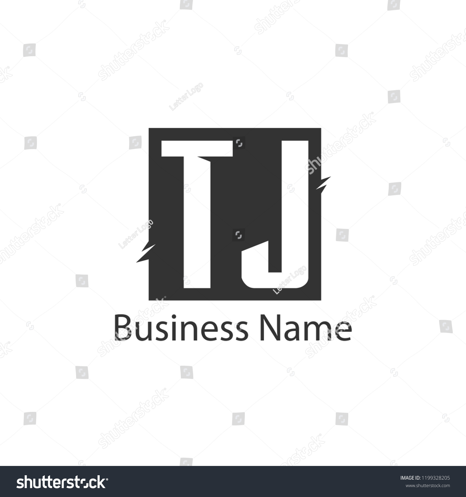 Initial Letter Tj Logo Template Design Stock Vector (Royalty Free ...
