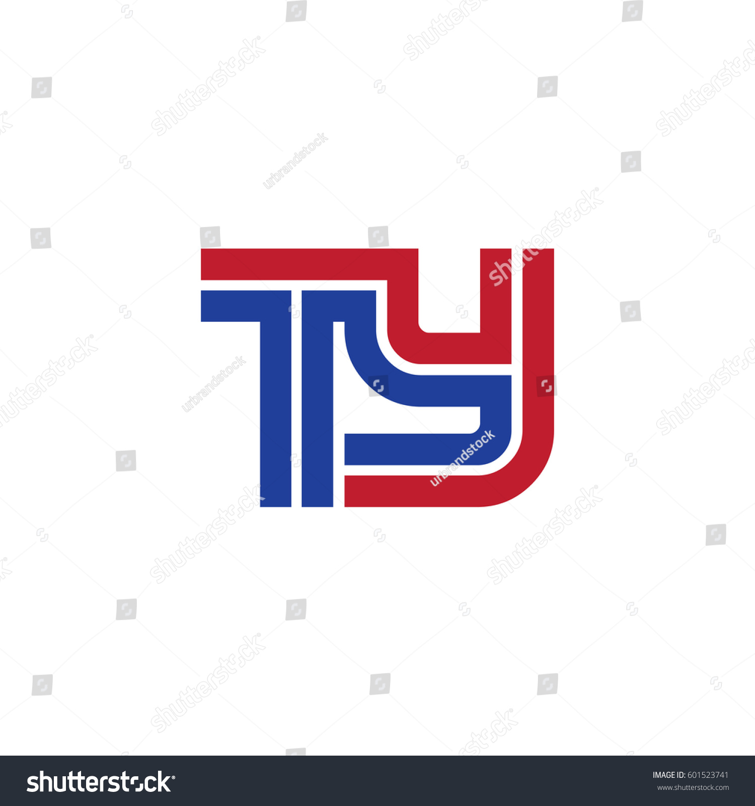 Initial Letter Ty Linked Design Logo Stock Vector (Royalty Free) 601523741