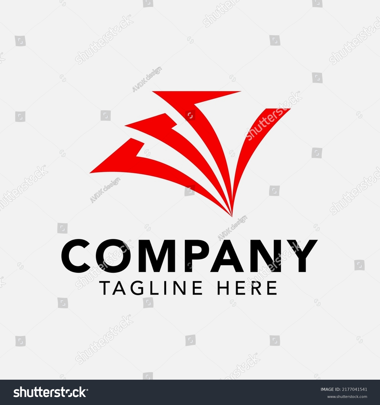Initial Letter V Book Logo Education Stock Vector (Royalty Free ...