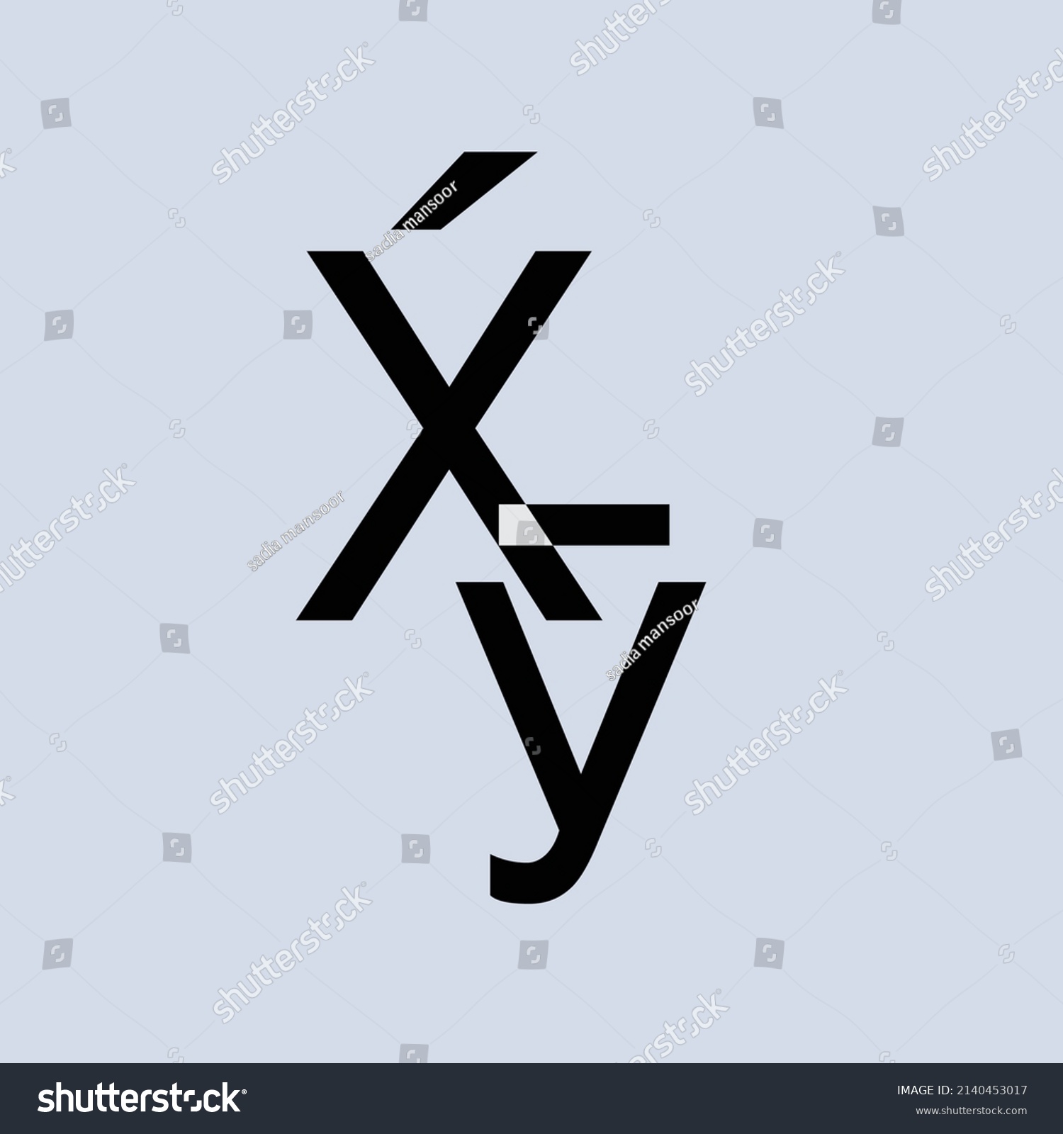 Initial Letter Xy Logo Design Stock Vector (Royalty Free) 2140453017 ...