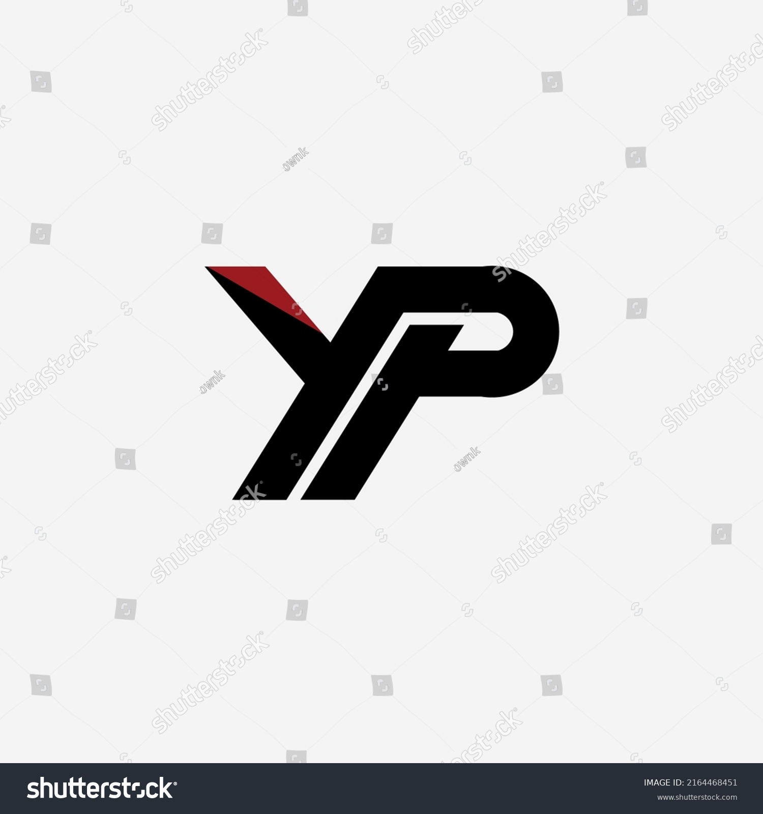 Initial Letter Yp Monogram Concept Logo Stock Vector (Royalty Free ...