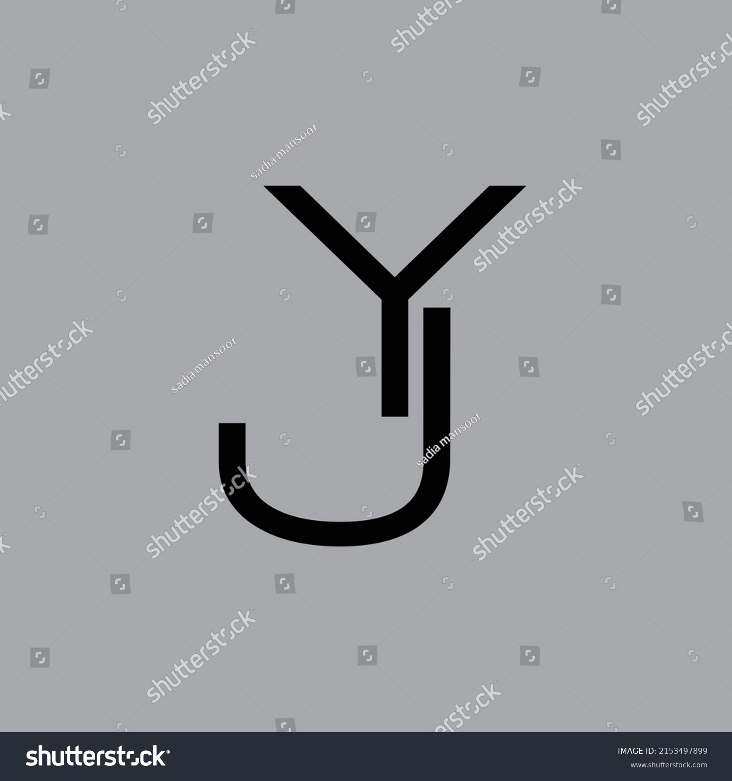 Initial Letter Yz Logo Design Stock Vector (Royalty Free) 2153497899 ...