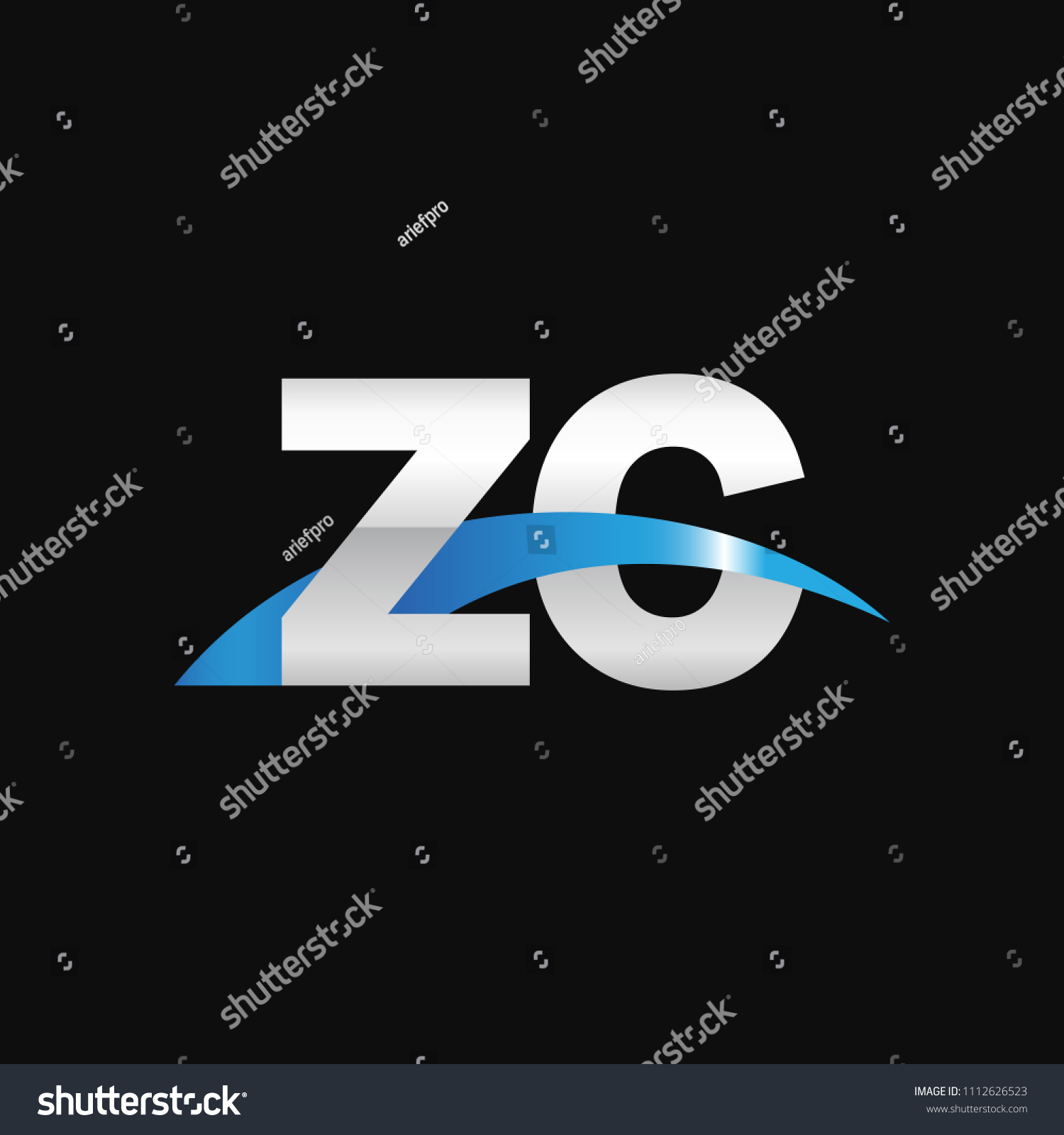 Initial Letter Zc Overlapping Movement Swoosh Stock Vector (Royalty ... Initial Letter Zc Overlapping Movement Swoosh Stock Vector (Royalty ...