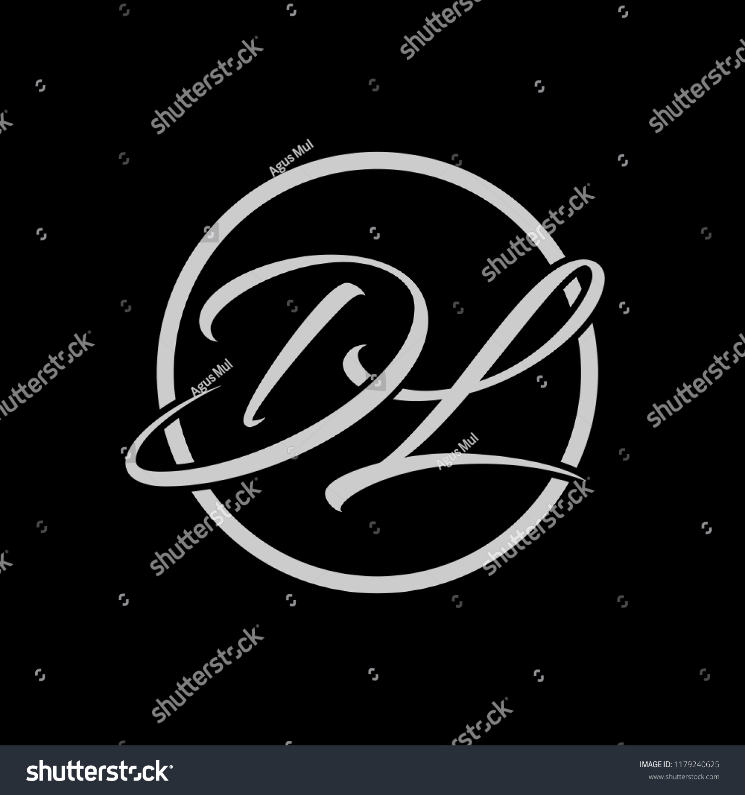 Initial Letters D L Elegant Logo Stock Vector (Royalty Free) 1179240625 ...