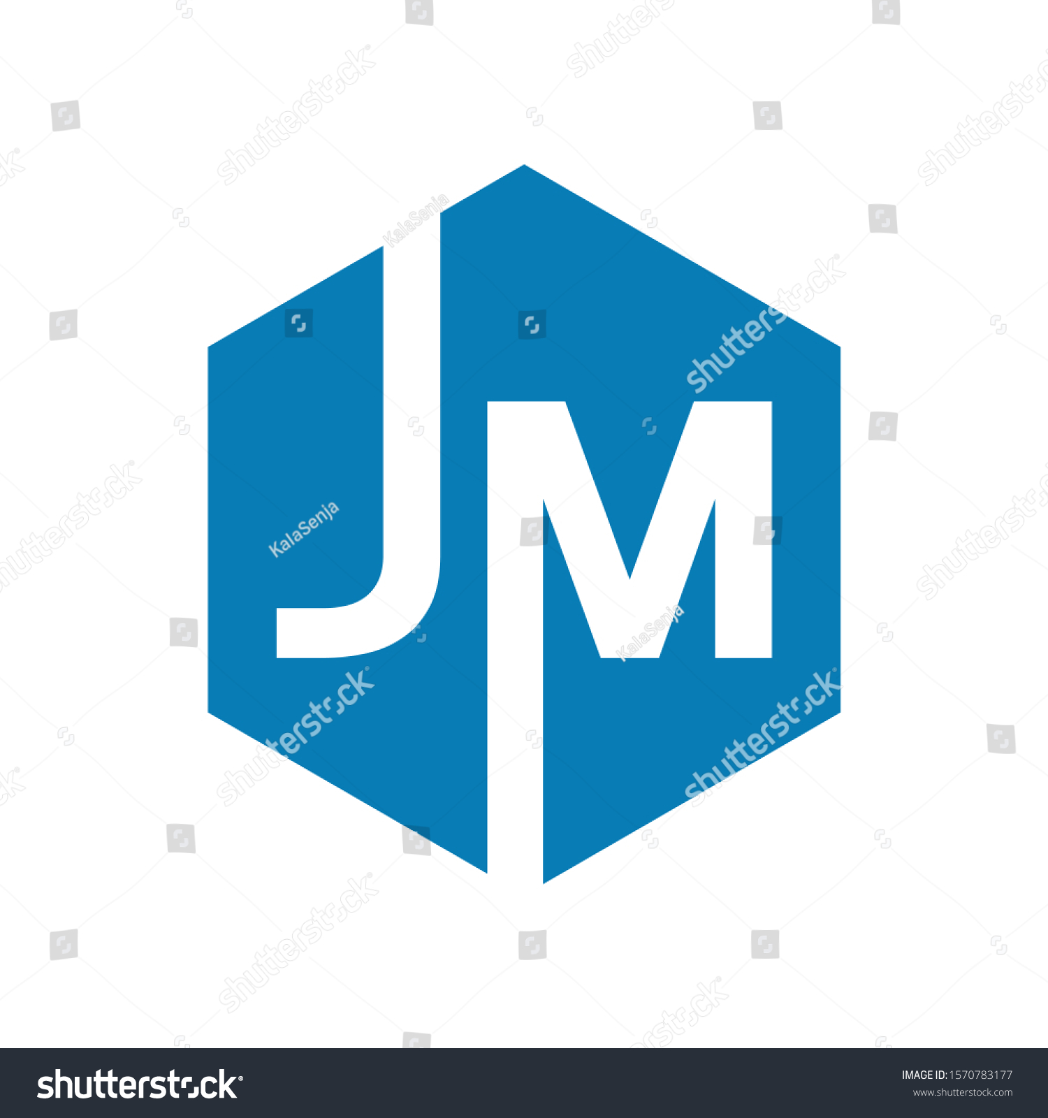 Initial Letters Jm Modern Logo Template Stock Vector (Royalty Free ...