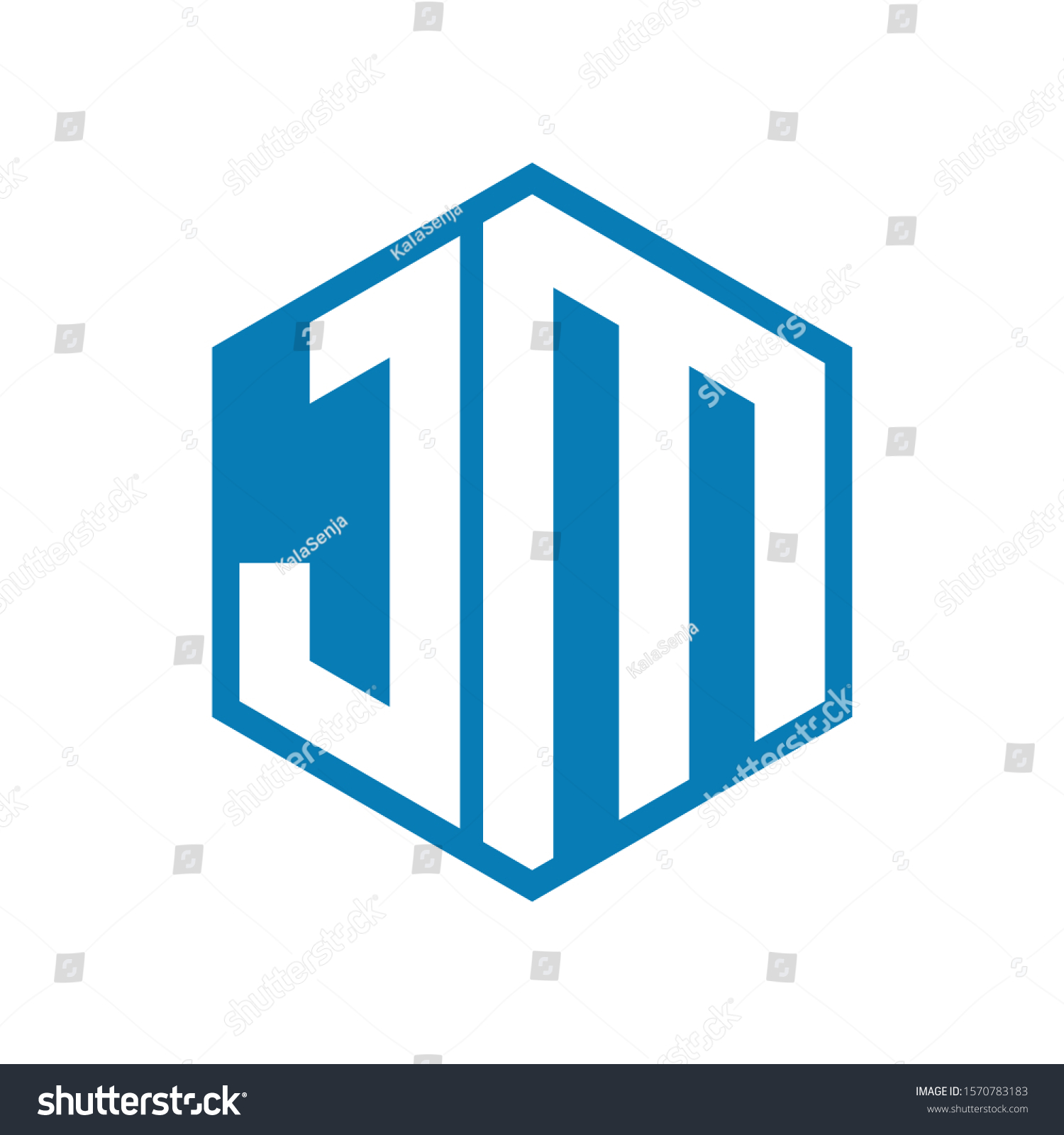Initial Letters Jm Modern Logo Template Stock Vector (Royalty Free ...