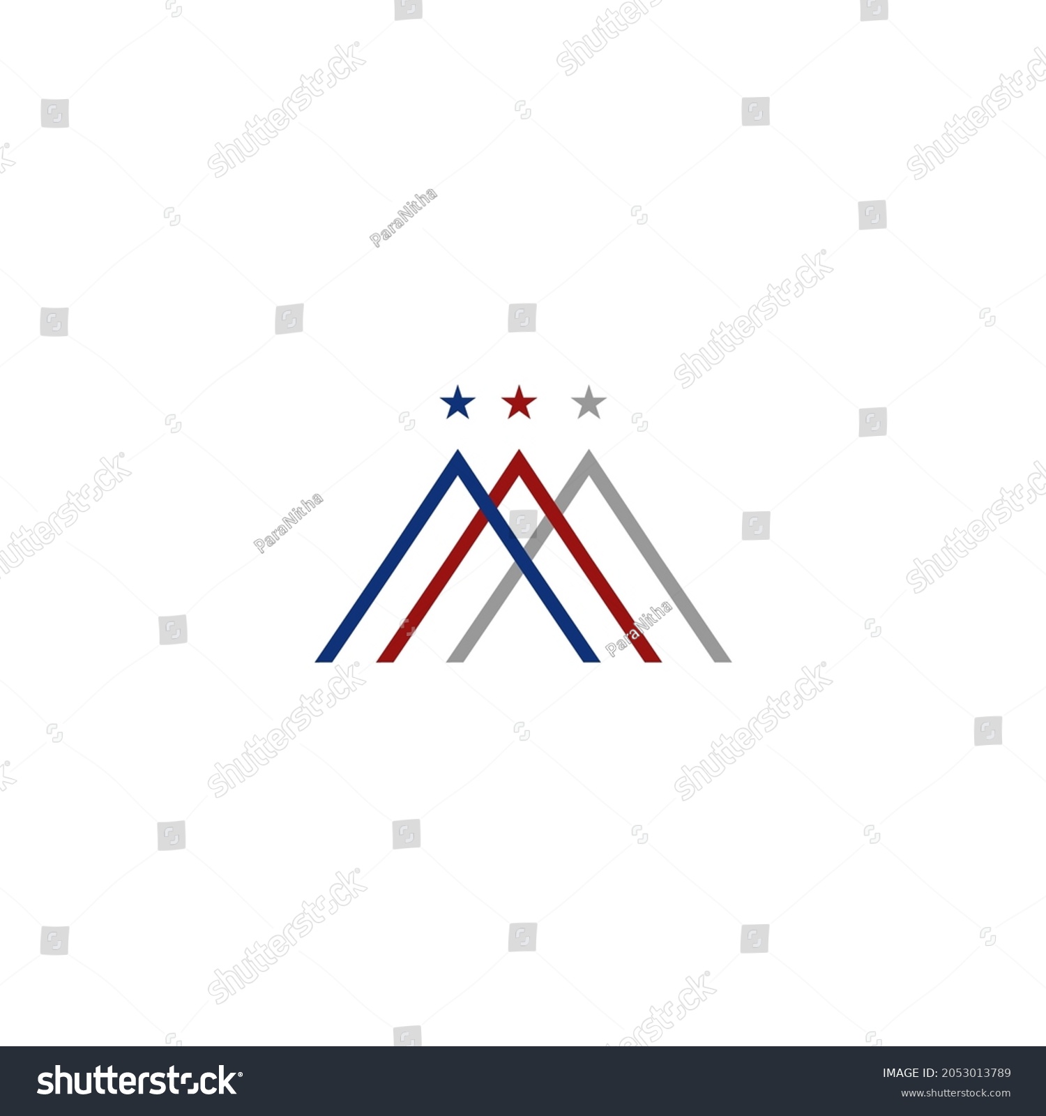 Initial Line Art Sm Logo Three Stock Vector (Royalty Free) 2053013789 ...