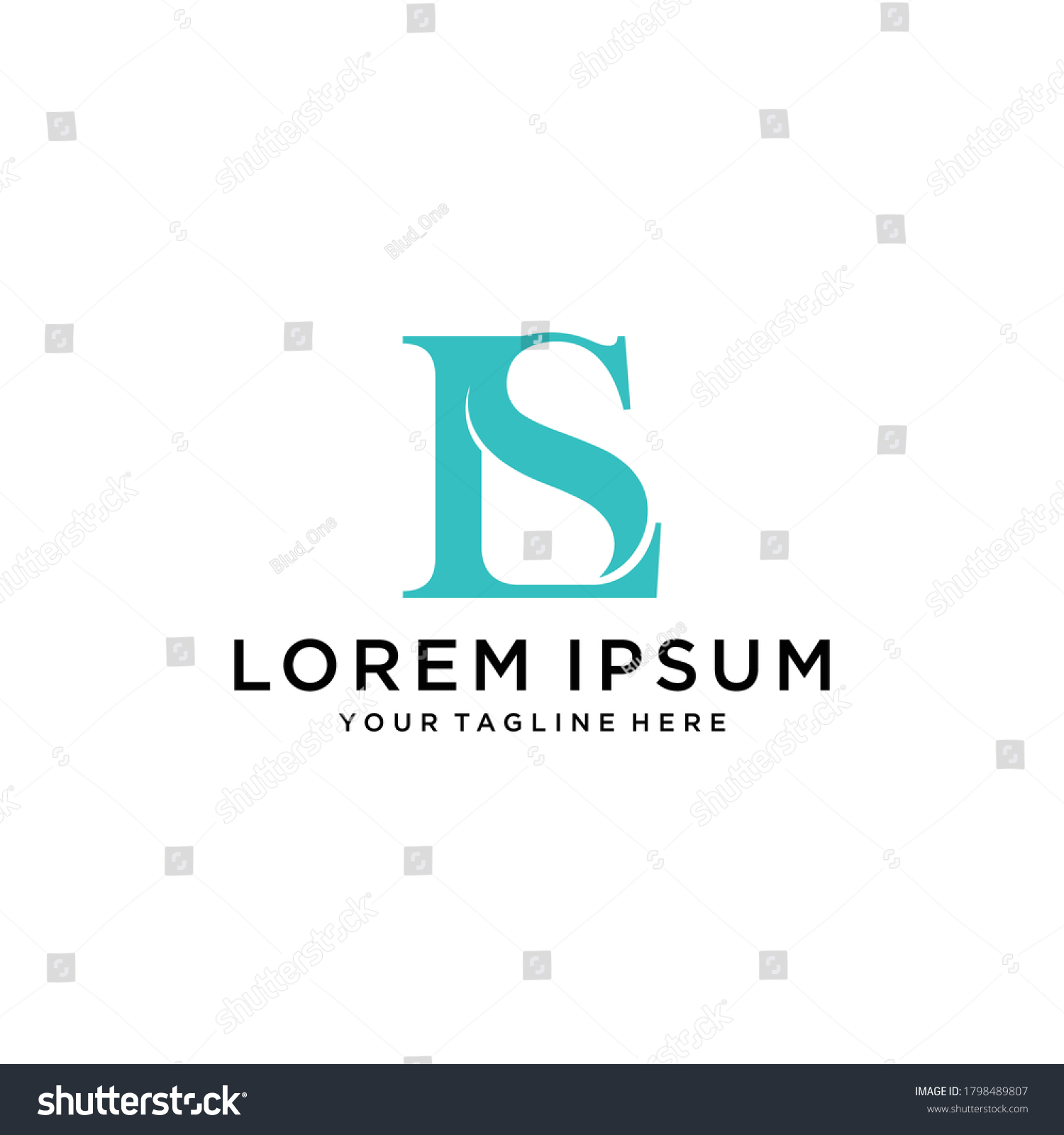 Initial Linked Letter Ls Logo Design Stock Vector (Royalty Free) 1798489807