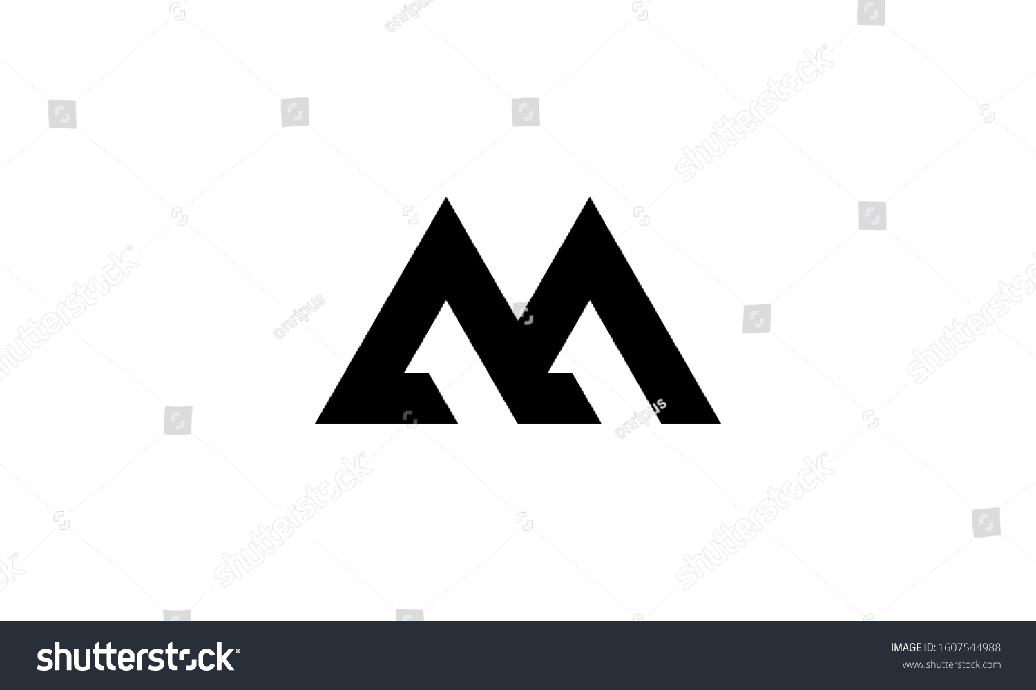 Initial Number Letter 11m M11 Negative Stock Vector (Royalty Free ...