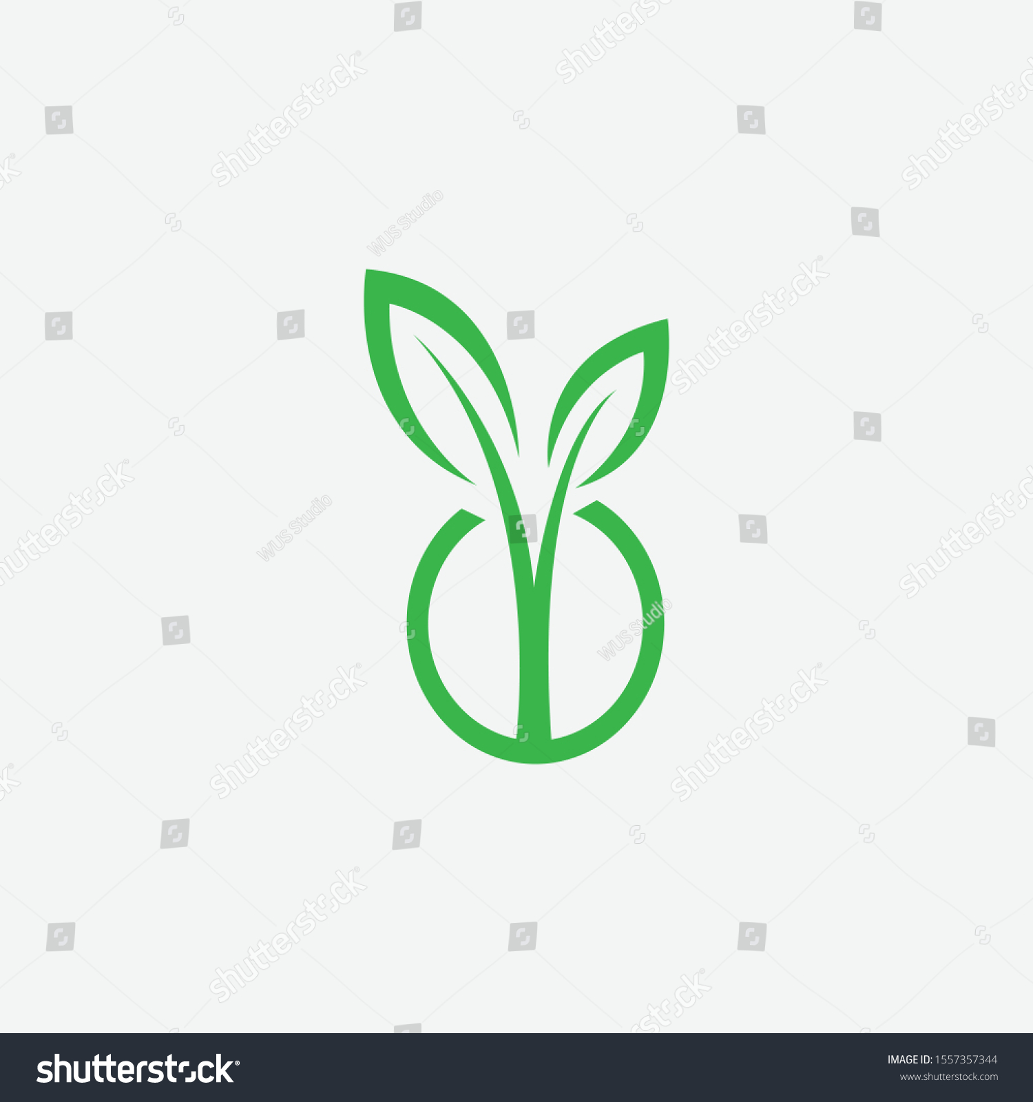 Initial O Leaf Concept Leaf Concept Stock Vector (Royalty Free ...