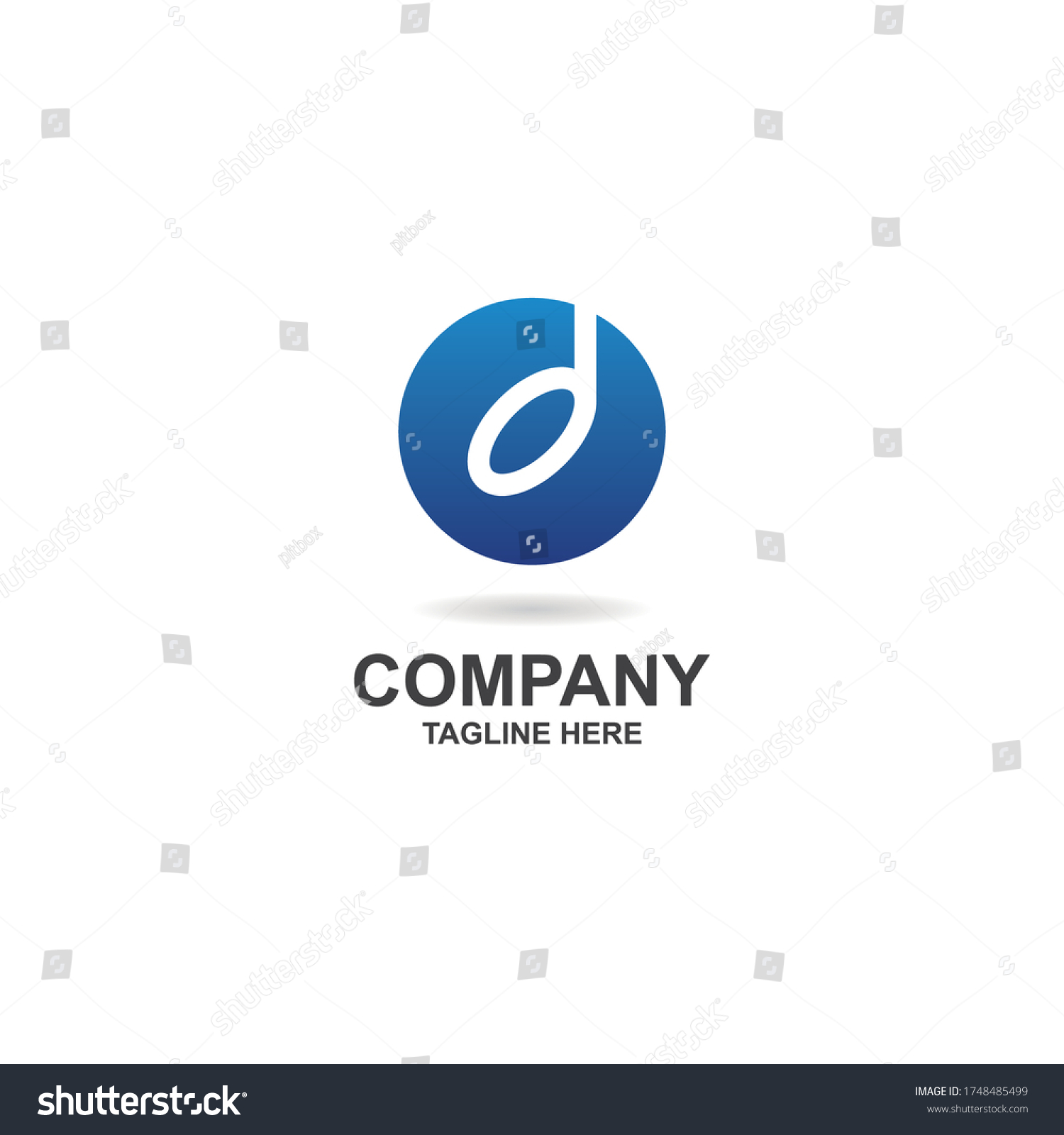 Initial O Music Logo Design Vector Stock Vector (Royalty Free) 1748485499