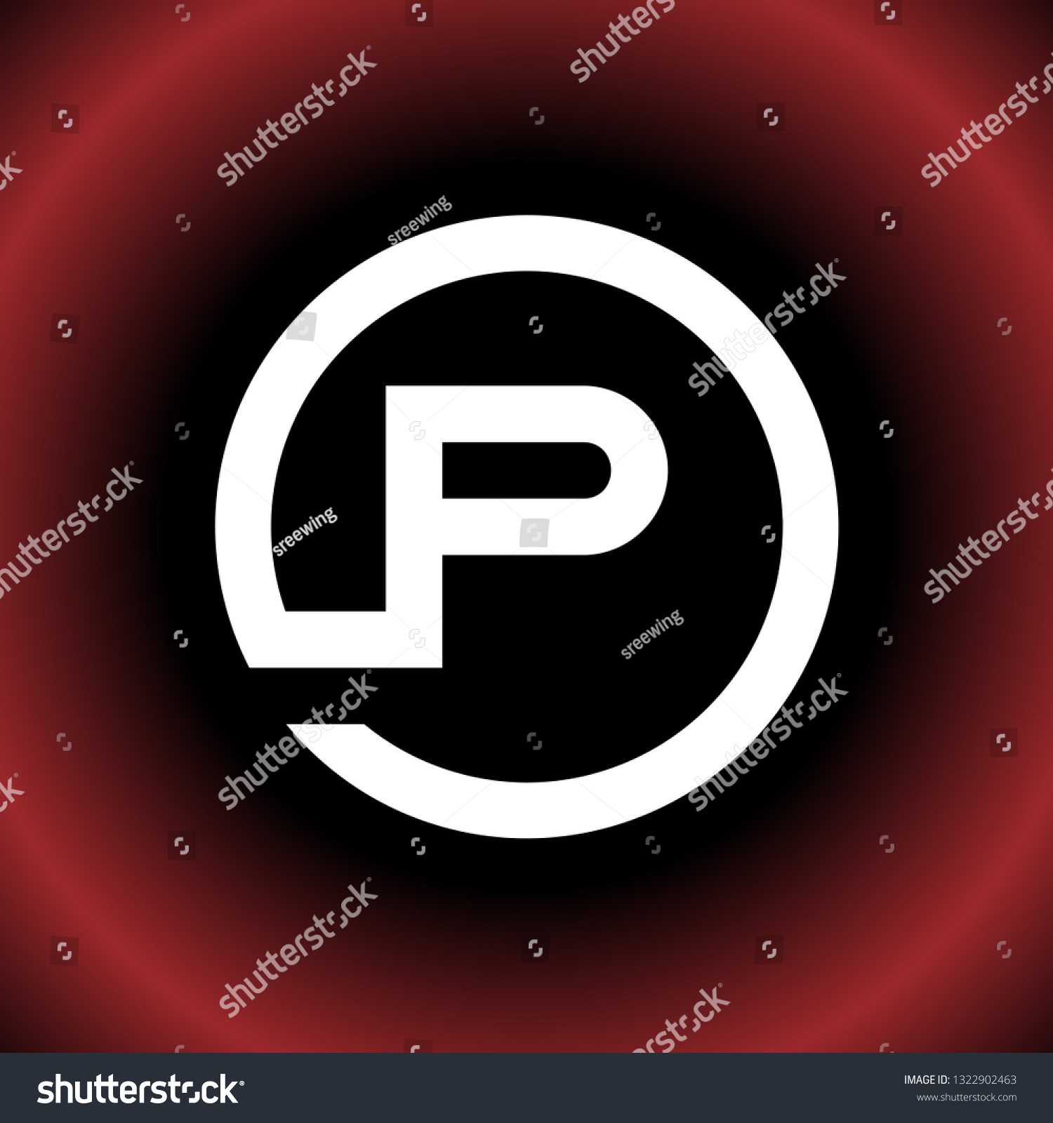 Initial P Po Op Circle Vector Stock Vector (Royalty Free) 1322902463 ...