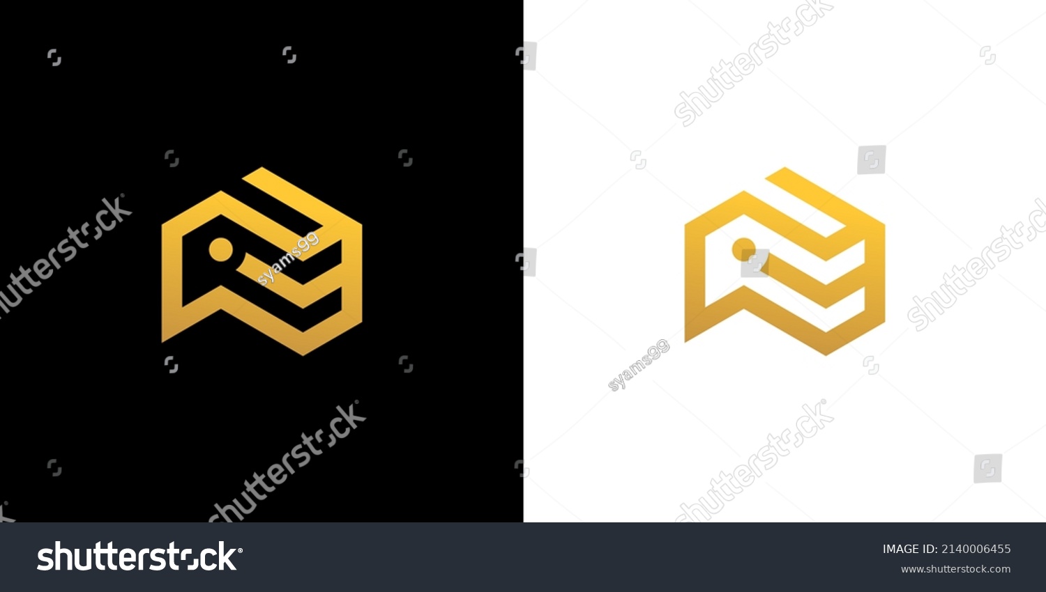 Initial Pi Letter Logo Design Polygon Stock Vector (Royalty Free ...
