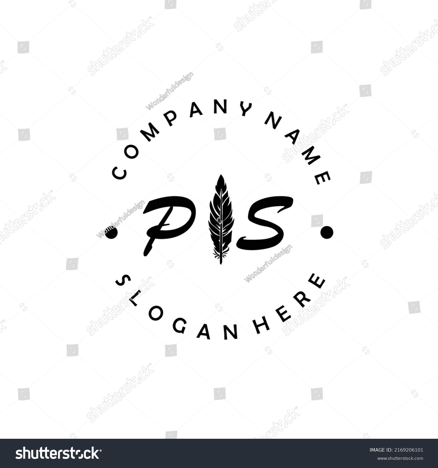 Initial Ps Letter Logo Vector Illustration Stock Vector (Royalty Free ...