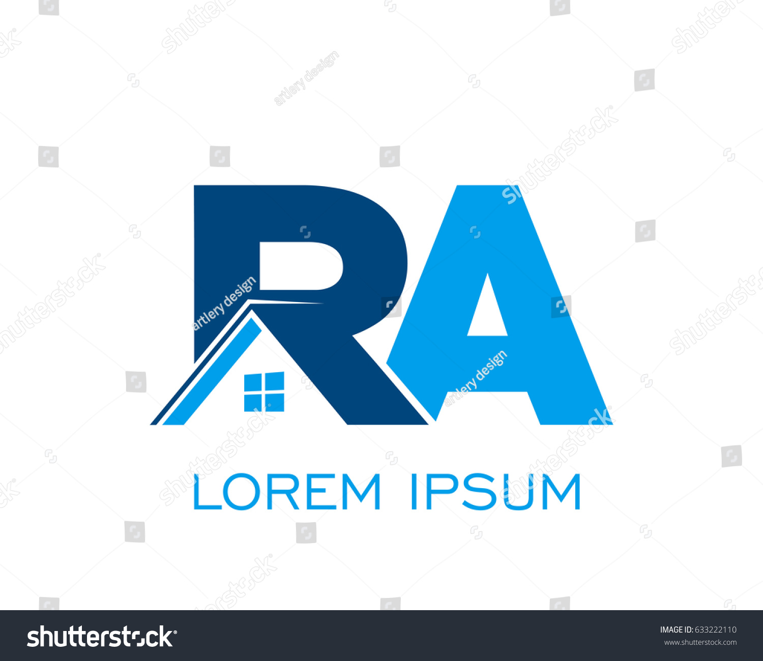 Initial R Real Estate Logo Vector Stock Vector (Royalty Free) 633222110 ...