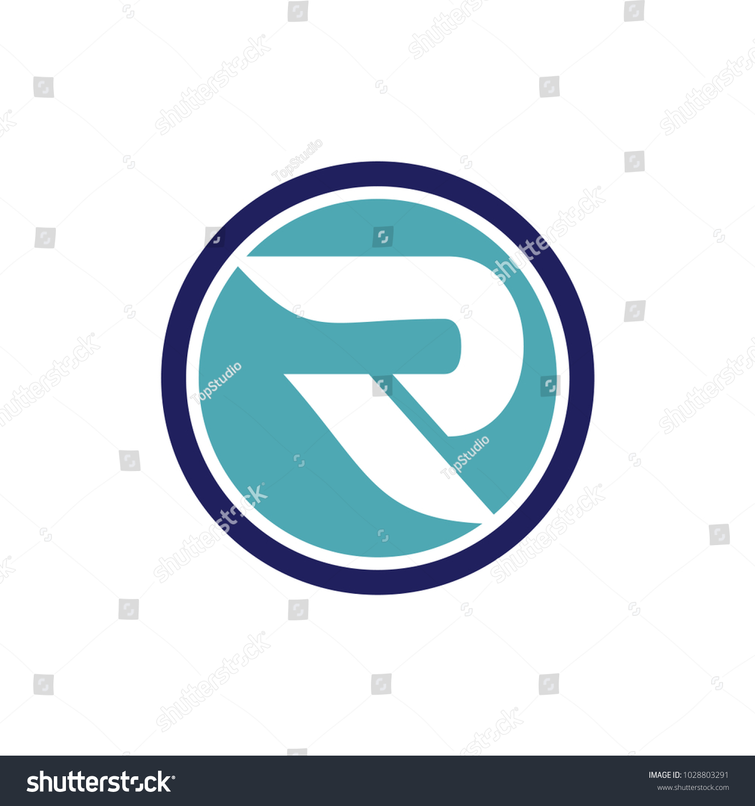 Initial R Logo Design Template Vector Stock Vector (Royalty Free ...