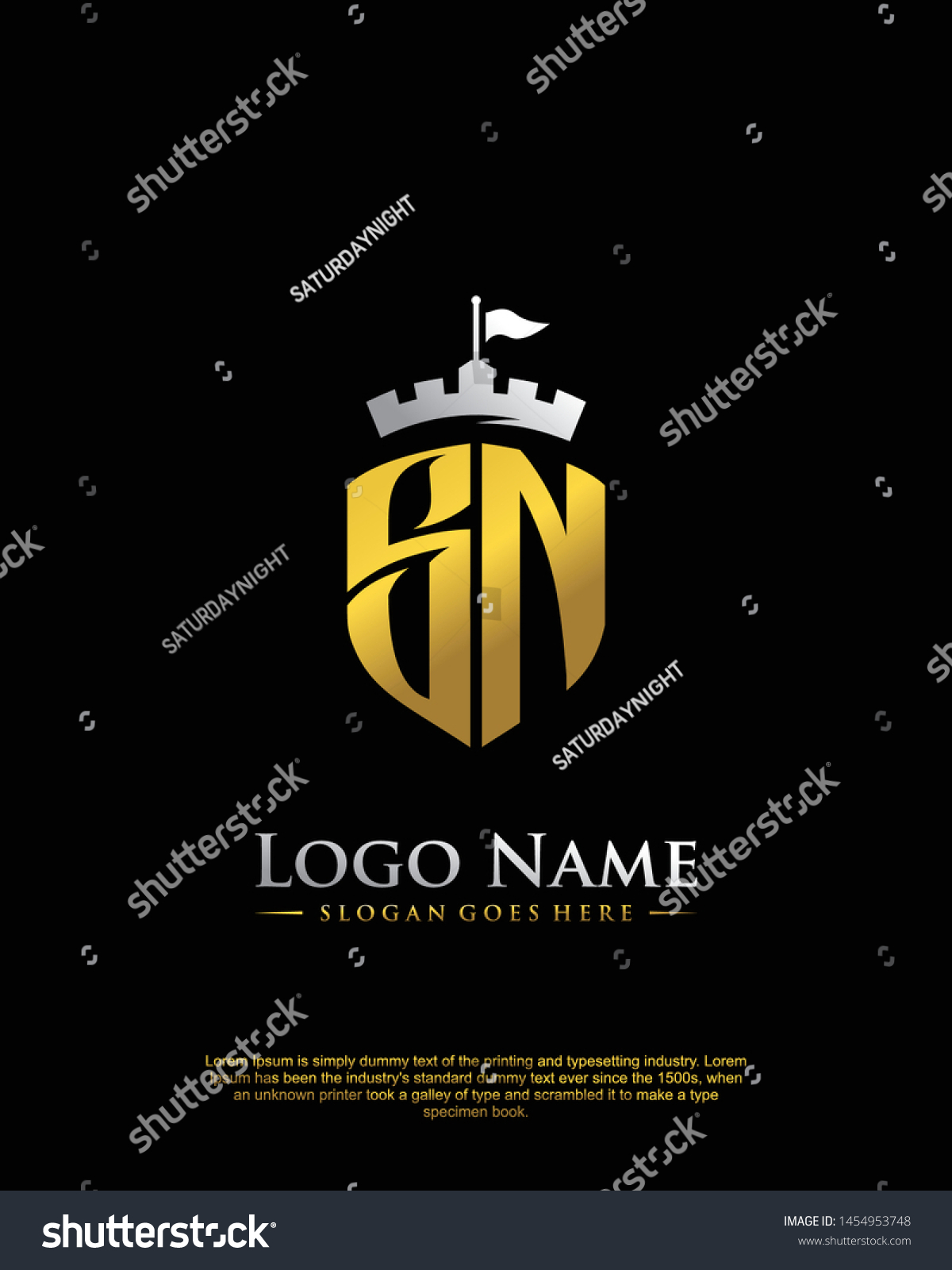 Initial Sn Letter Shield Style Logo Stock Vector (Royalty Free) 1454953748 Initial Sn Letter Shield Style Logo Stock Vector (Royalty Free) 1454953748