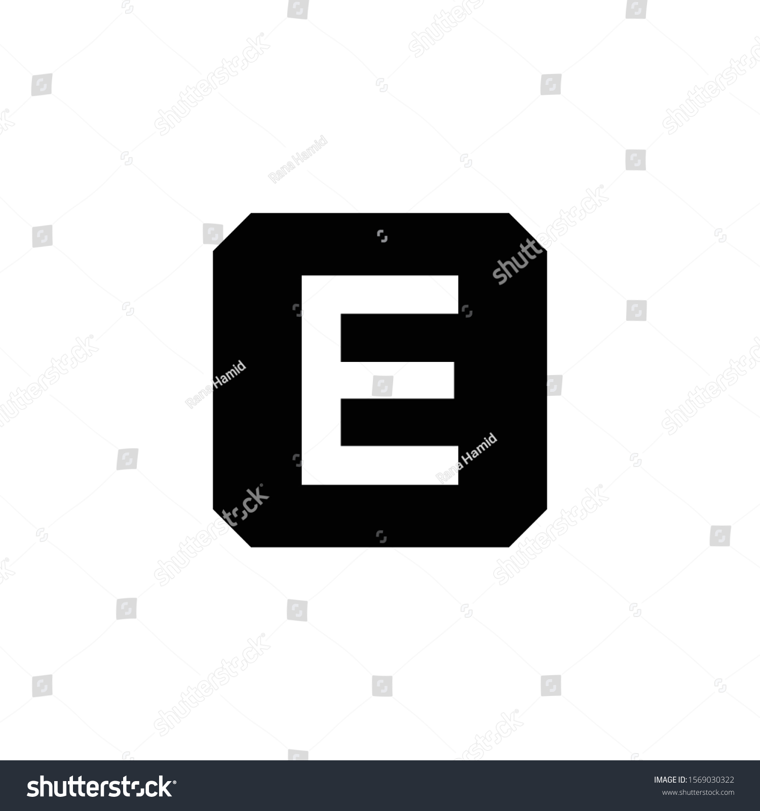 Initial Square Letter E Icon Logo Stock Vector (Royalty Free) 1569030322