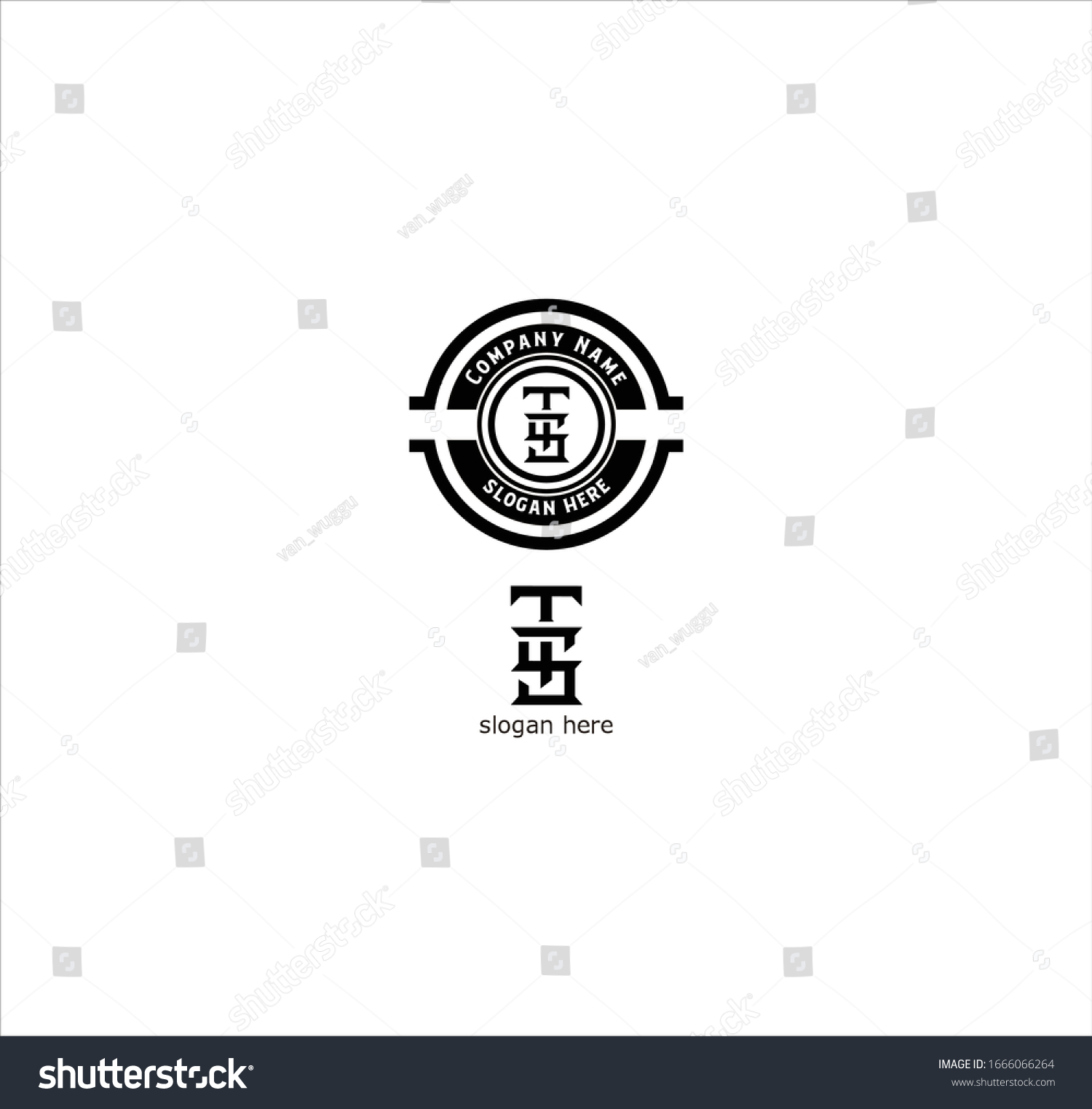 Initial Tts Logo Company Name Stock Vector (Royalty Free) 1666066264