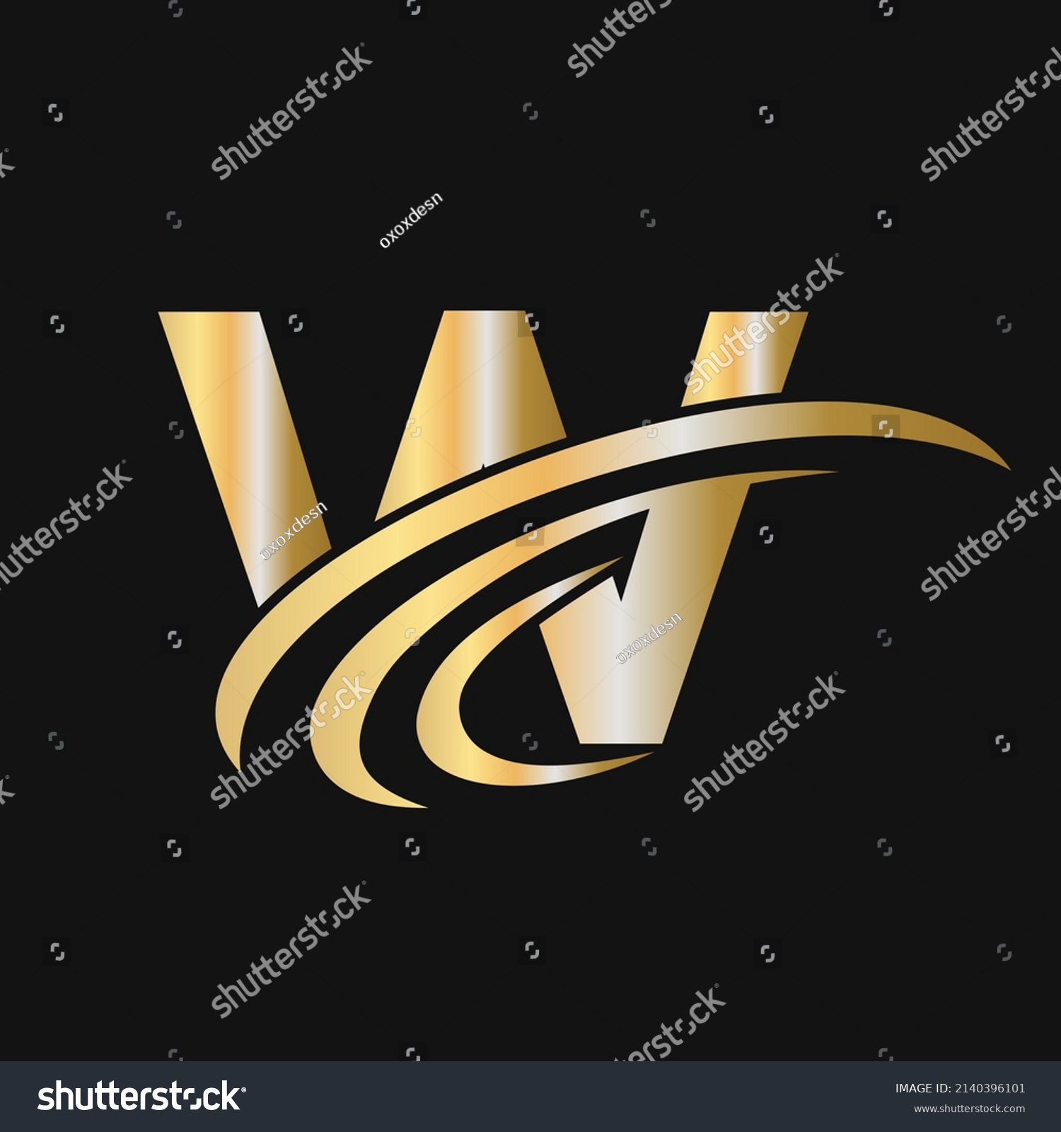 Initial W Letter Logo Luxury Concept Stock Vector (Royalty Free ... Initial W Letter Logo Luxury Concept Stock Vector (Royalty Free ...