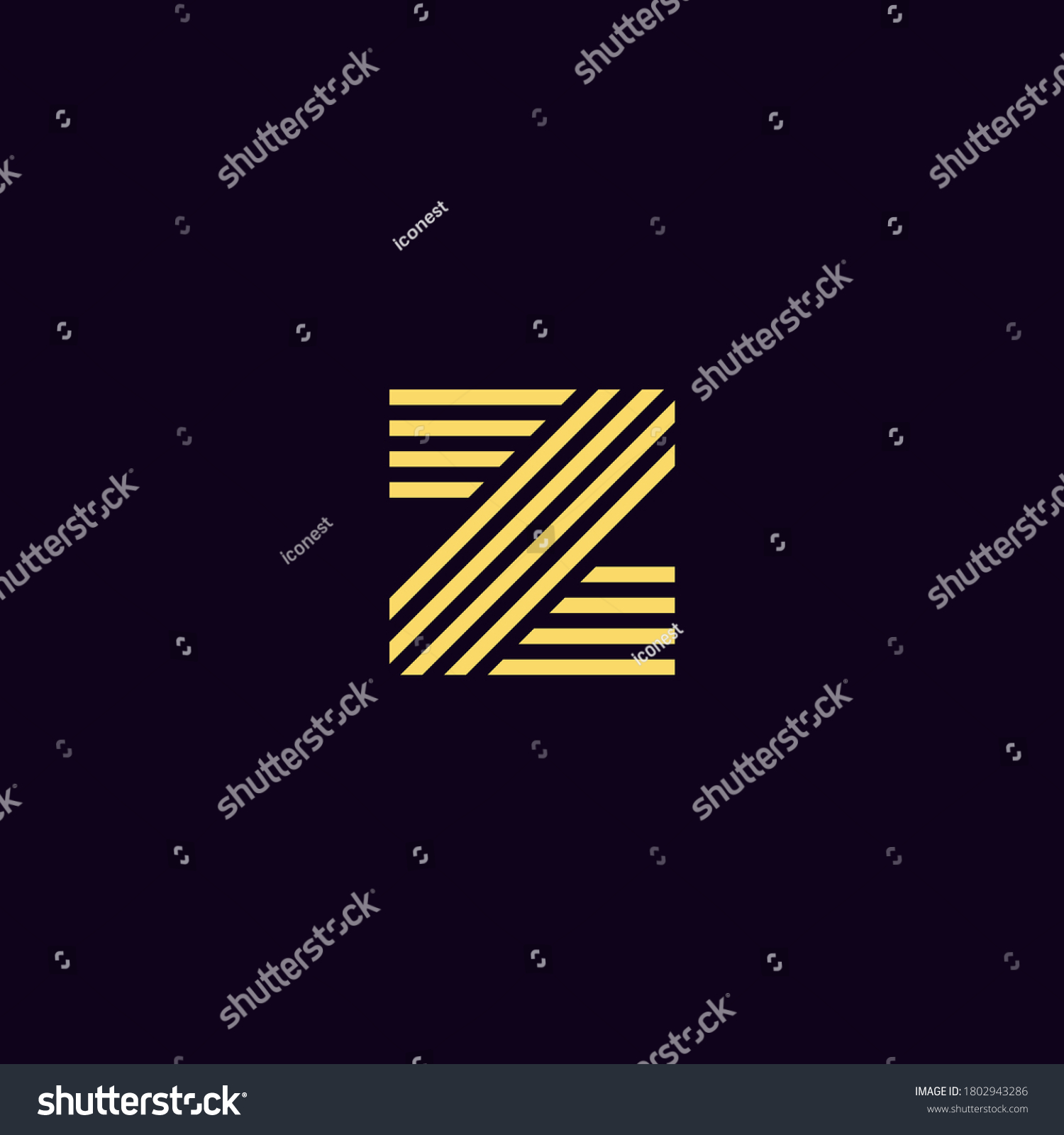 Initial Z Logo Luxury Gold Vector Stock Vector (Royalty Free ...