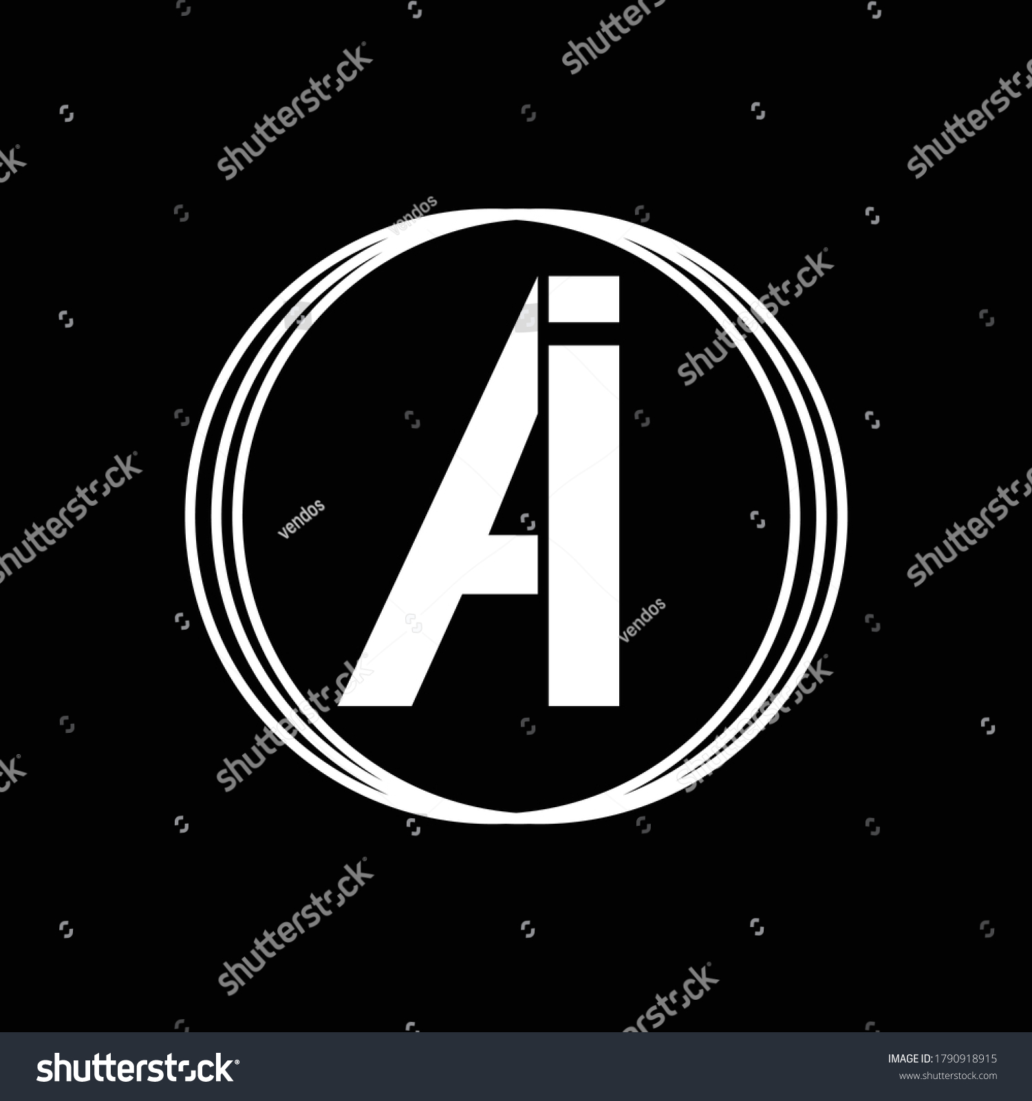 Initials Ai Logo Vector Minimalist Creative Stock Vector (Royalty Free ...