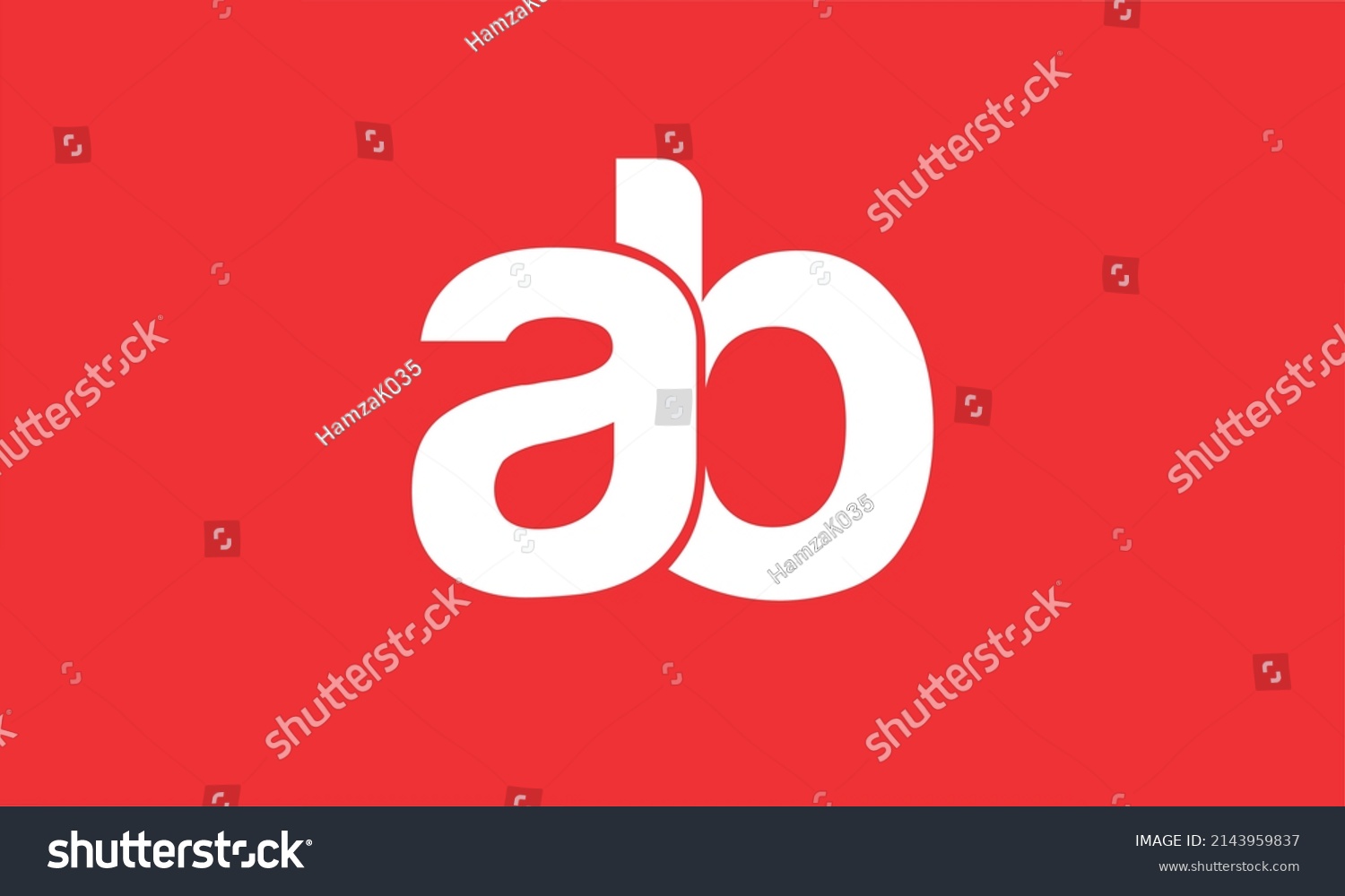 Initials Alphabet Logo Icon Vector Ab Stock Vector (Royalty Free ...