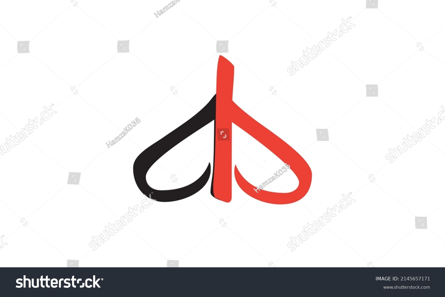 Initials Alphabet Logo Icon Vector Ab Stock Vector (Royalty Free ...