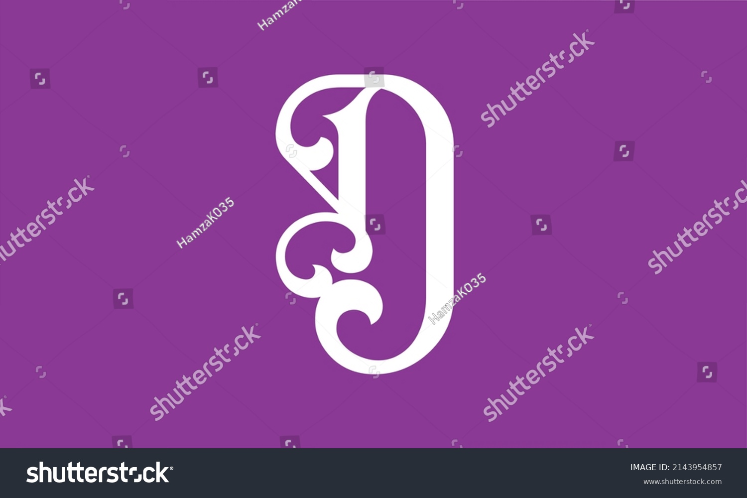 Initials Alphabet Logo Icon Vector D Stock Vector (Royalty Free ...
