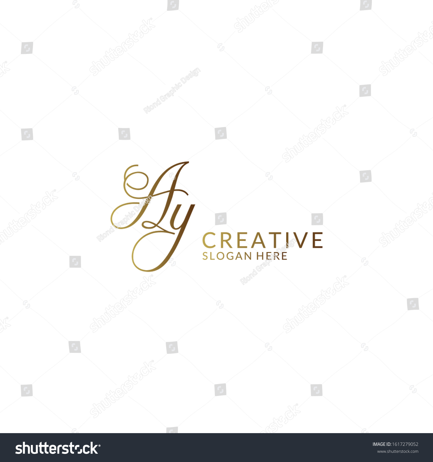 Initials Ay Logo Creative Template Sign Stock Vector (Royalty Free ...