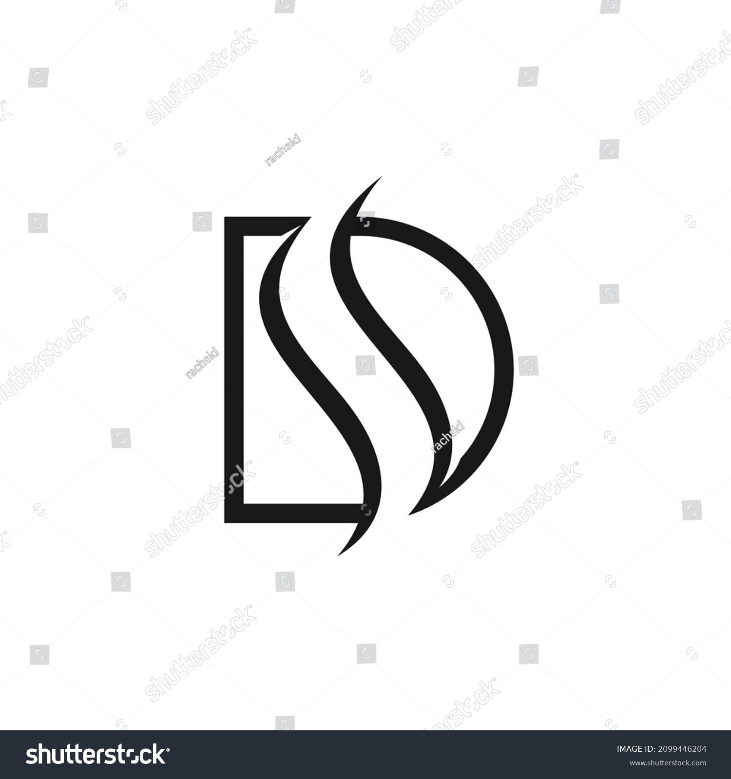Initials Ds Logo Design Inspiration Stock Vector (Royalty Free ...