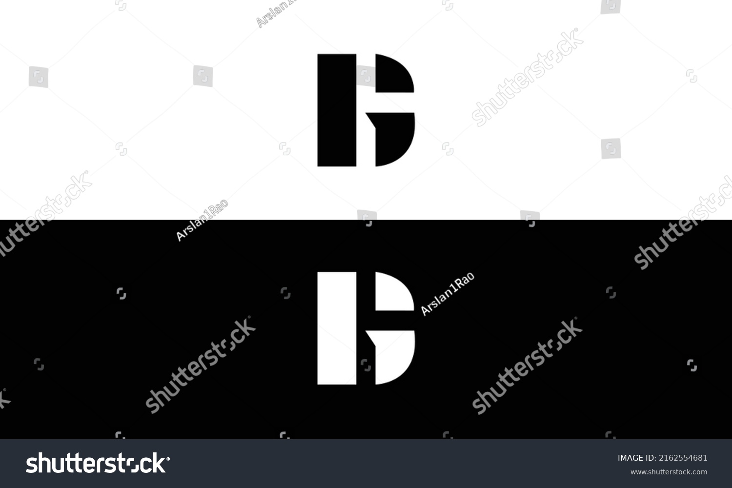 Initials Letter Dg Logo Design Vector Stock Vector (Royalty Free ...