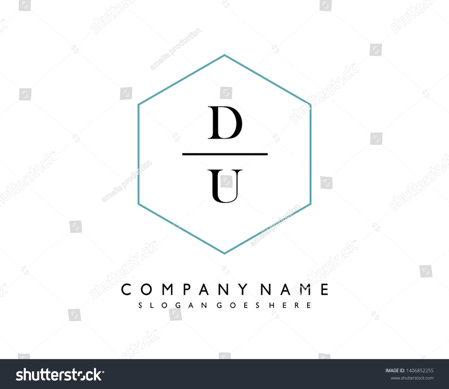 Initials Letter Du Handwriting Logo Vector Stock Vector (Royalty Free ...