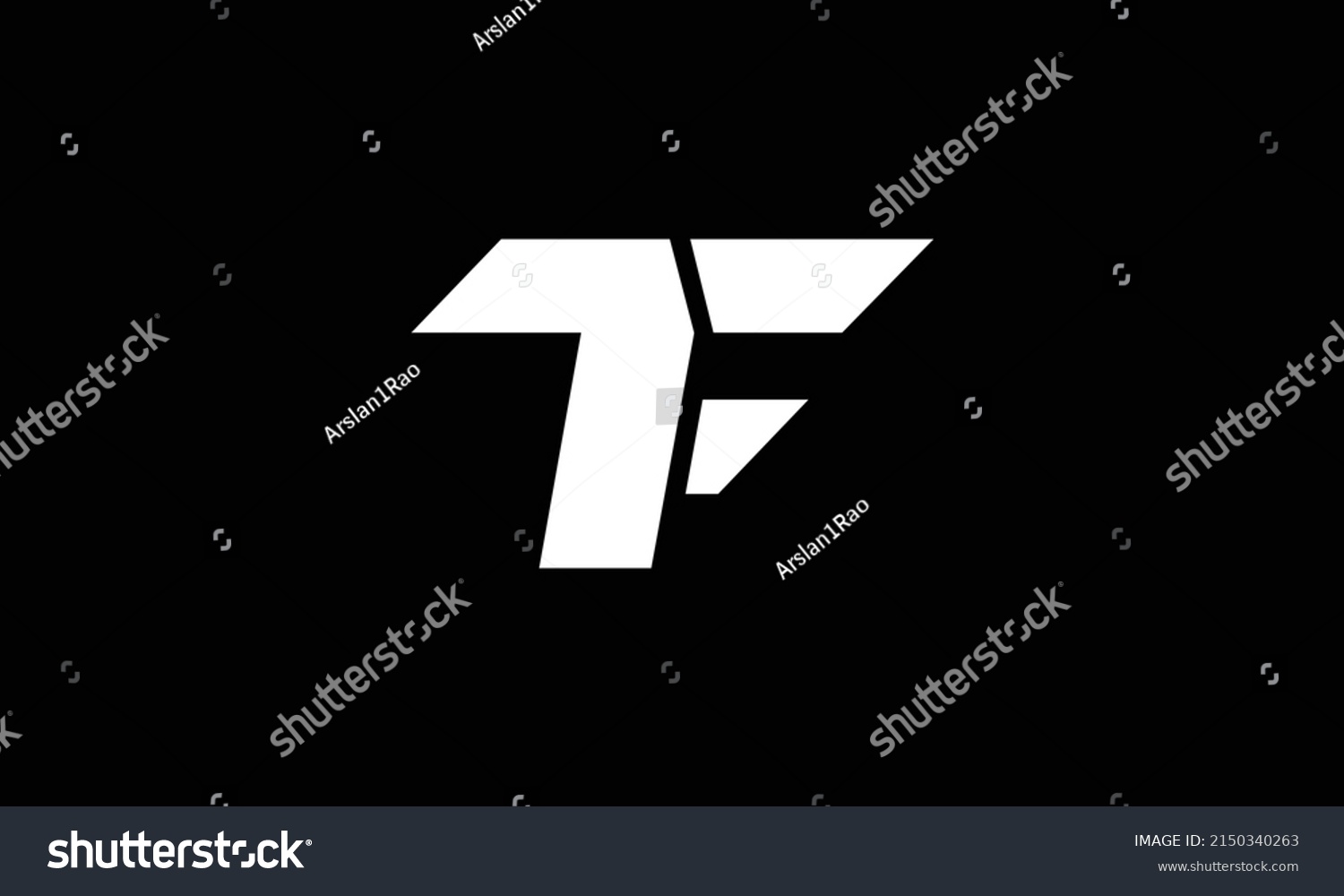 Initials Letter Tf Logo Design Vector Stock Vector (Royalty Free ...
