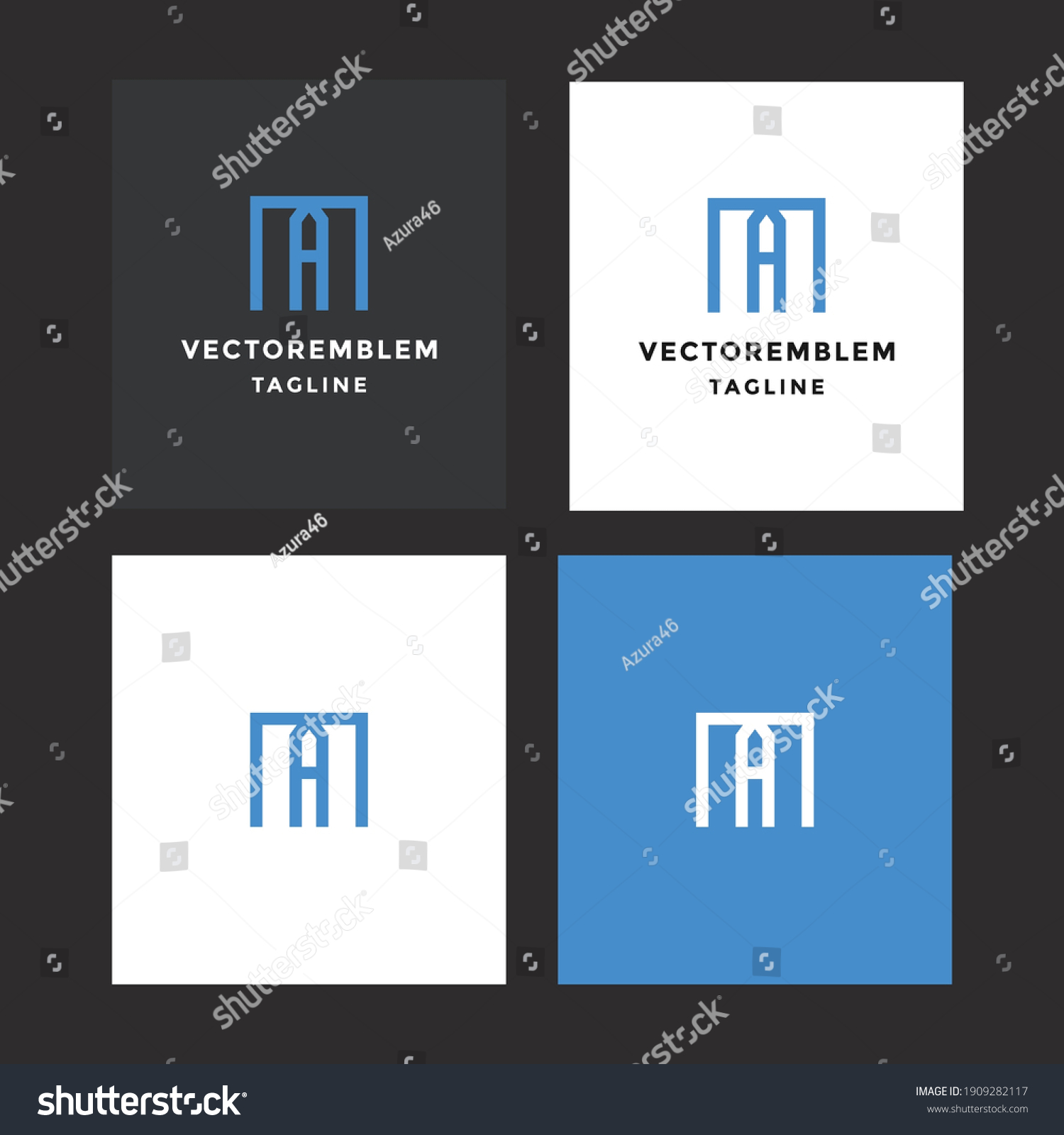 Initials Ma Logo Vector Icon Illustration Stock Vector (Royalty Free ...