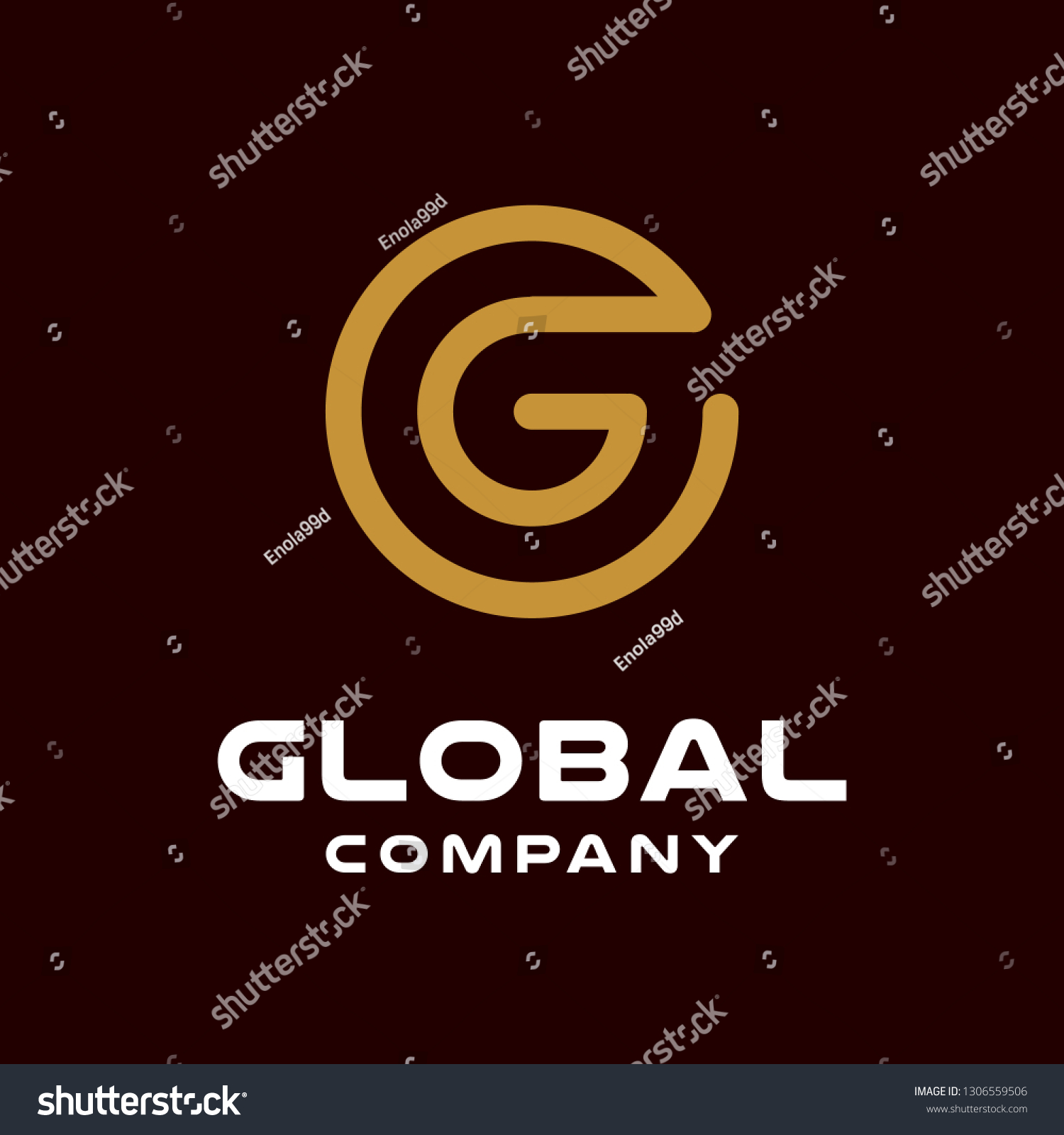 Initials Monogram G C Logo Design Stock Vector (Royalty Free) 1306559506