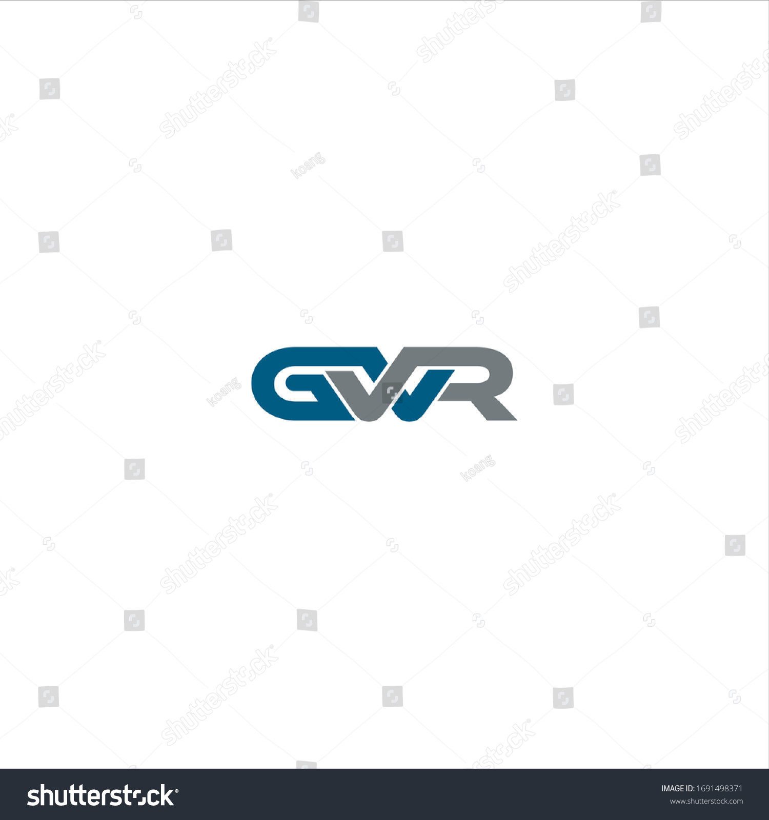 Initials Monogram Gwr Letter Logo Design Stock Vector (Royalty Free ...