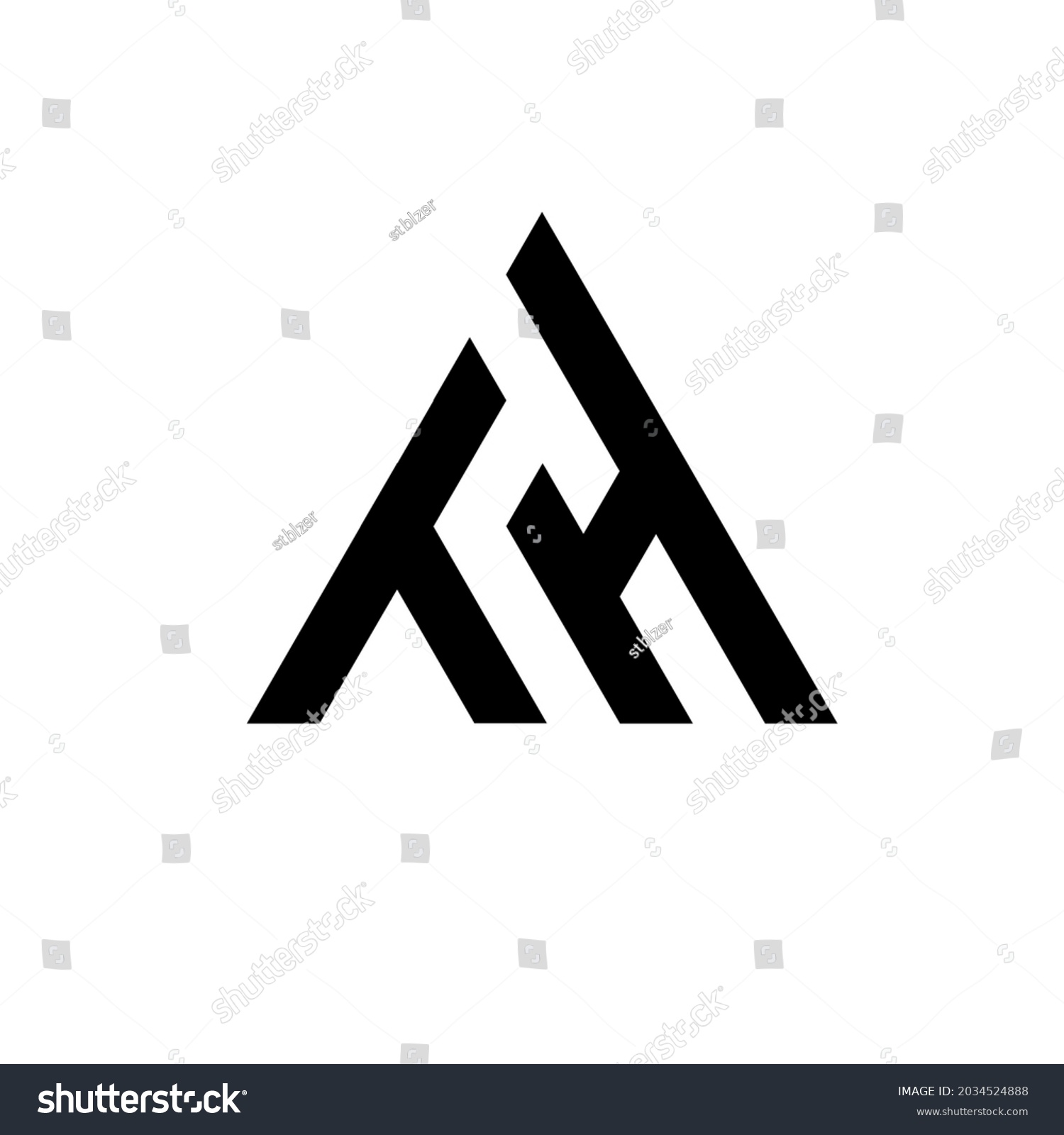 Initials Th Triangle Logo Design Inspiration Stock Vector (Royalty Free ...