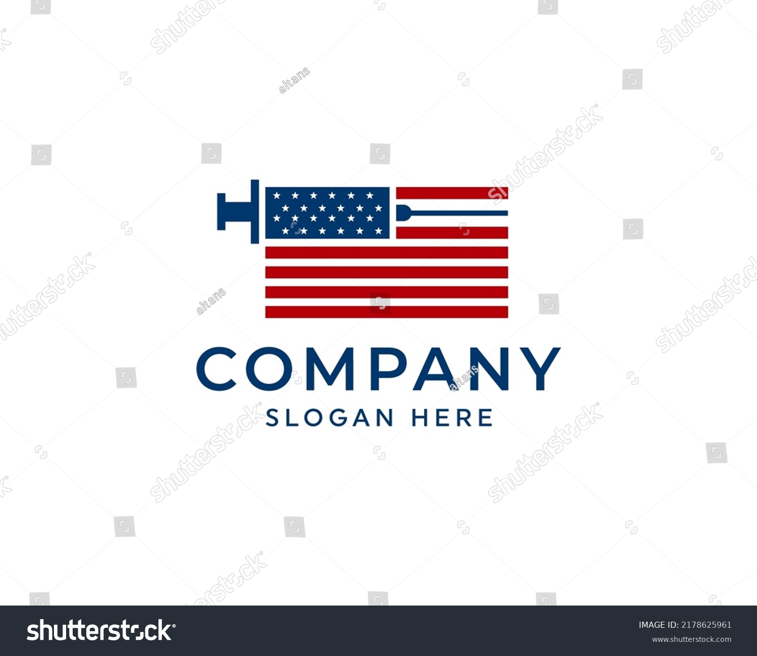 Injection Iv On Us Flag Logo Stock Vector (Royalty Free) 2178625961 ...