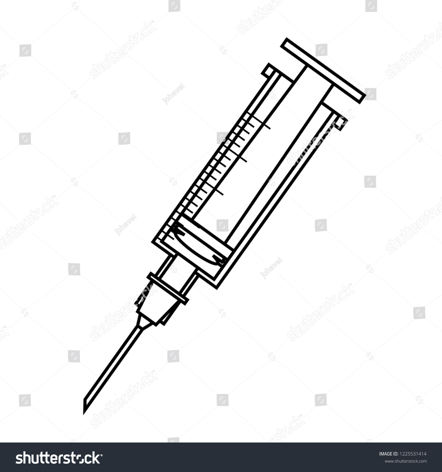 Injection Medication Icon Stock Vector (Royalty Free) 1225531414 ...
