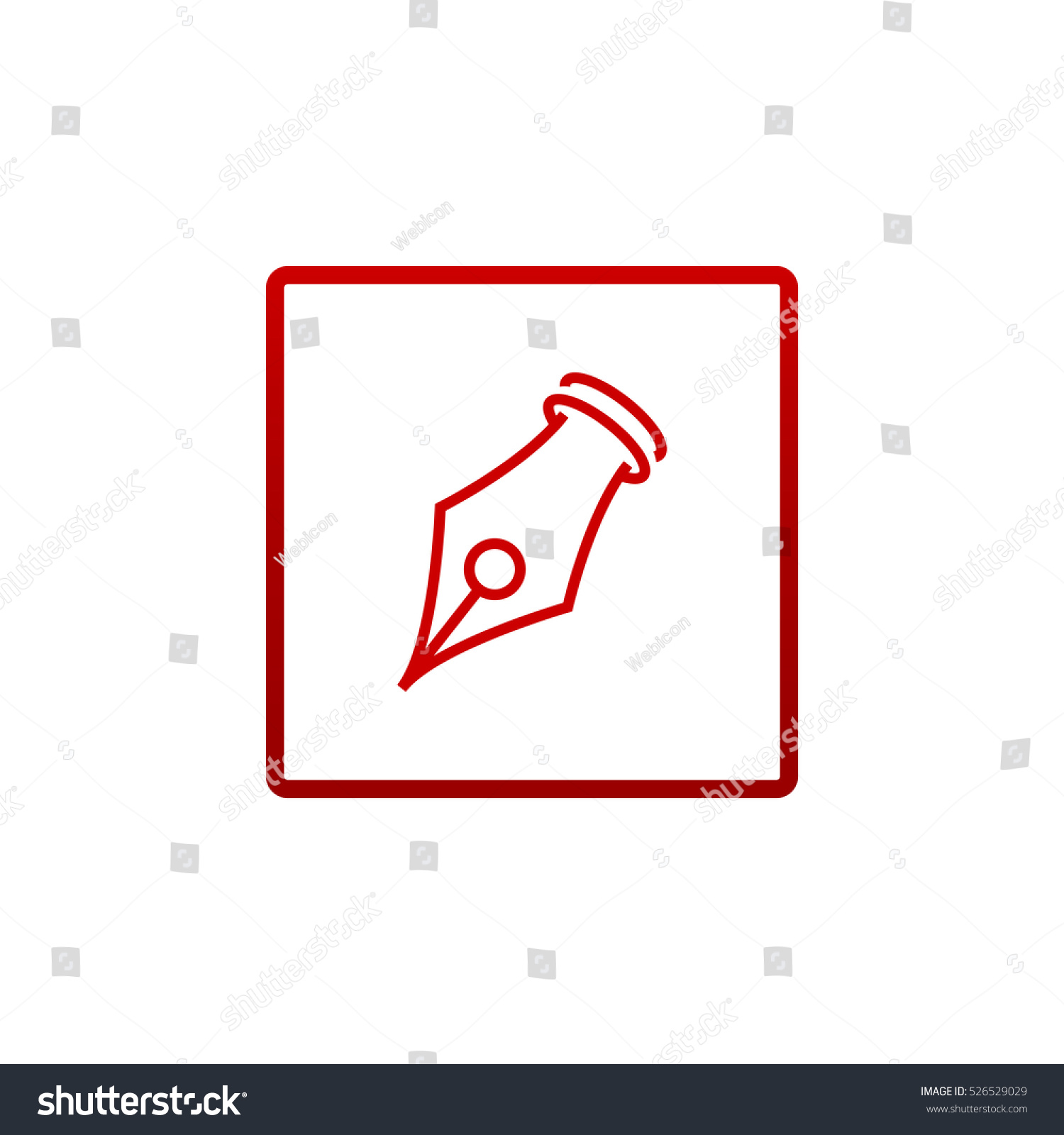 Ink Pen Icon Stock Vector (Royalty Free) 526529029